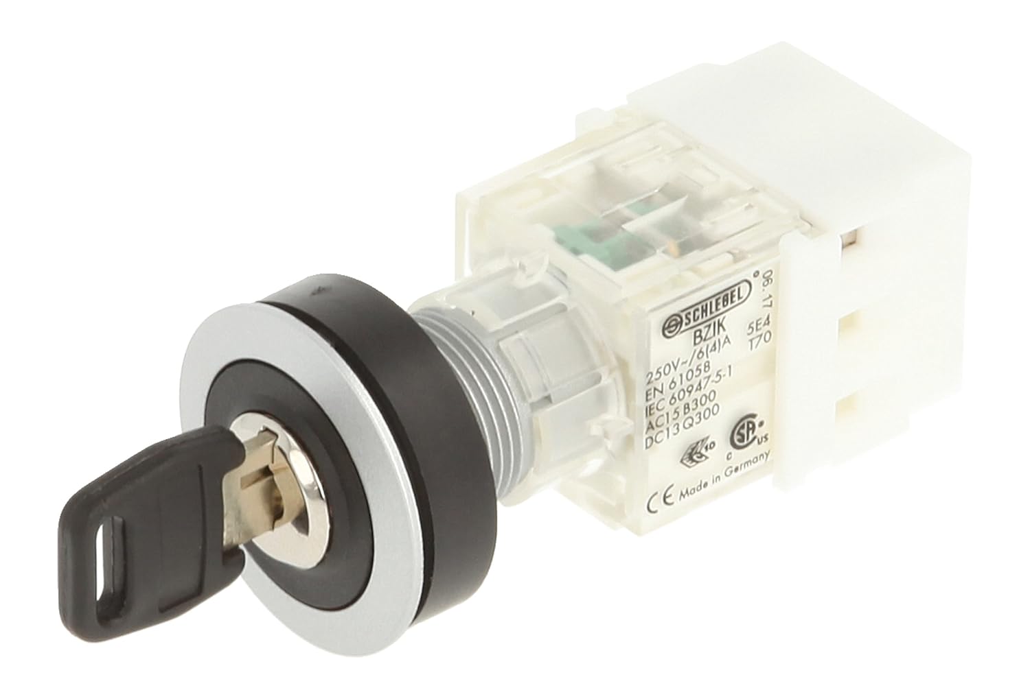 Club 23.001.460 Key Operated Switch 2 Positions Latching Contact Button ...