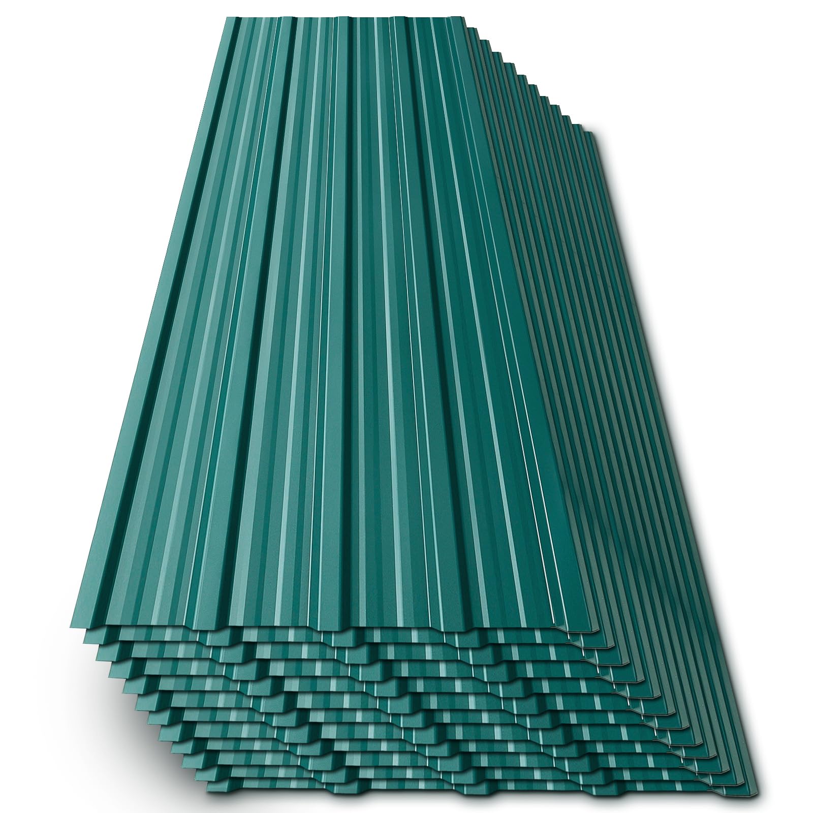 Buy The Fellie12 Pieces Waterproof Corrugated Roofing Sheets, 115x45 cm ...