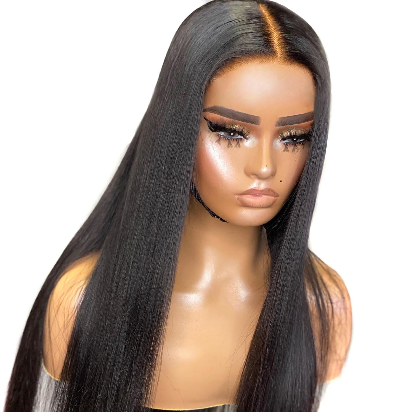 Amazon.com : BEEOS Wear and Go 5x5 SKINLIKE Real HD Lace Closure Wig ...