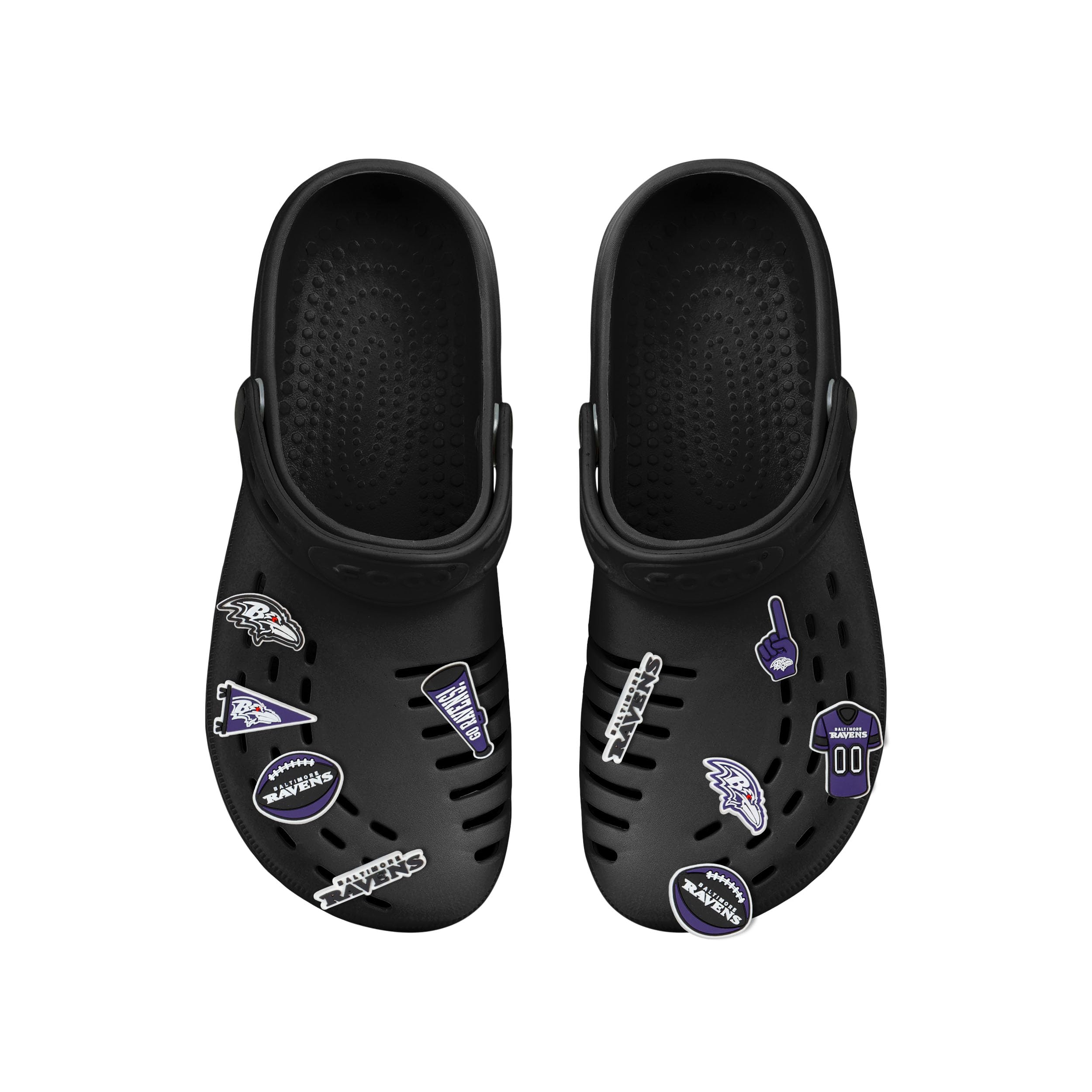Snapklik.com : FOCO Baltimore Ravens NFL Team Clog Shoe Charms