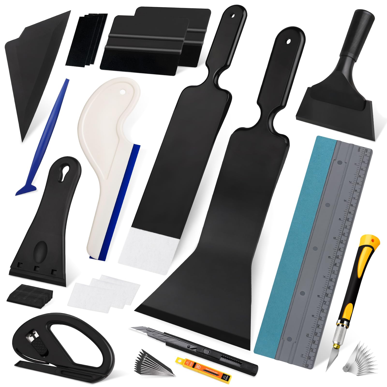 Amazon.com: WRAPXPERT Window Tint Kit Vinyl Wrap Tools with Bulldozer ...