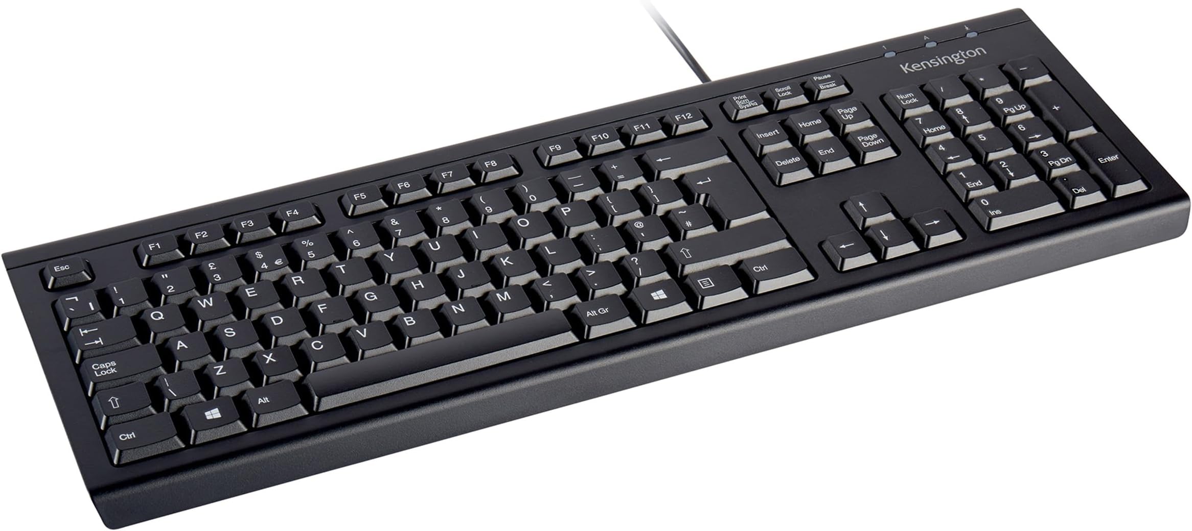 Kensington KB100 EQ Wired Keyboard, QWERTY, Compatible with Windows and ...