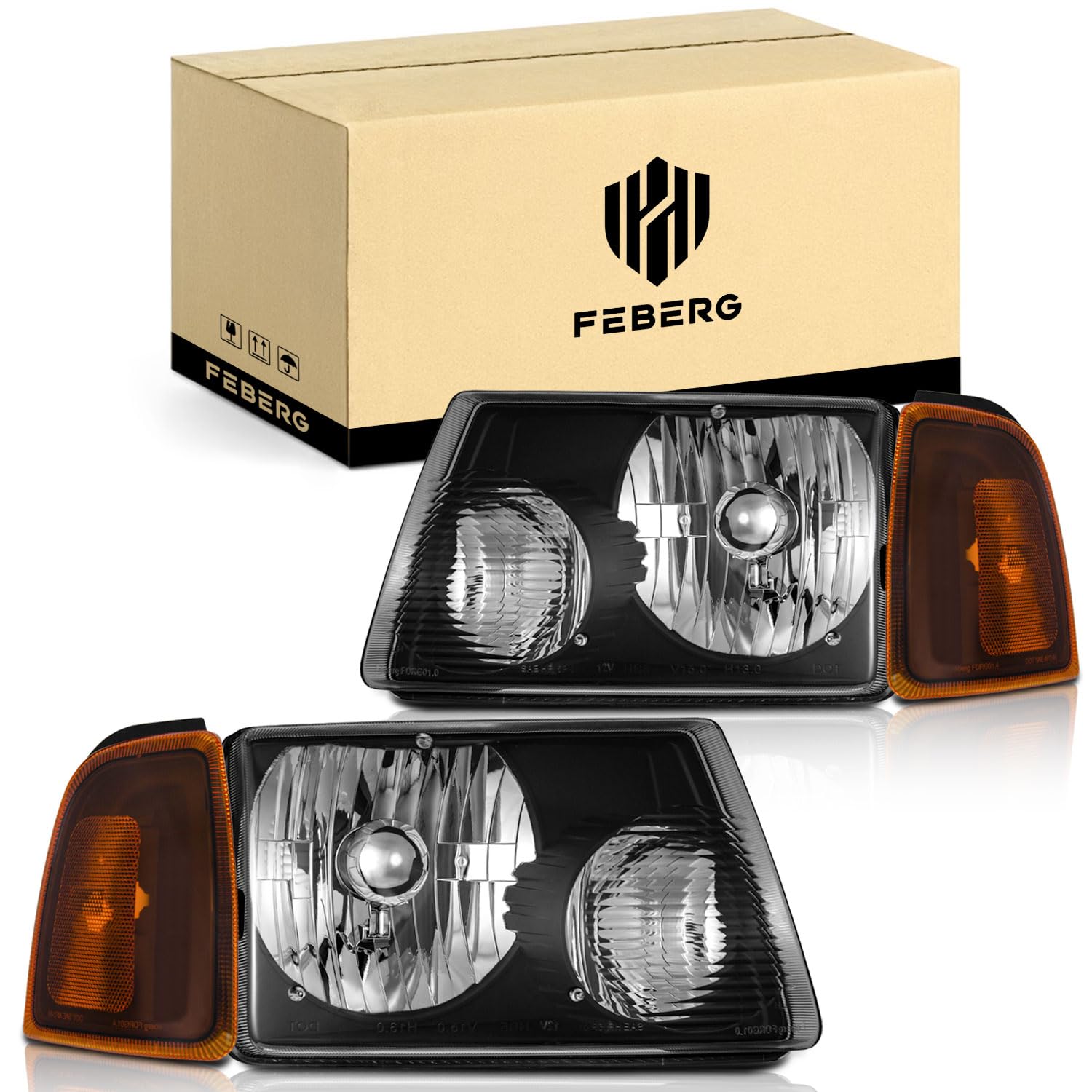 Amazon.com: FEBERG [OE Style Anti-Yellowing for 2001-2011 ford ranger ...