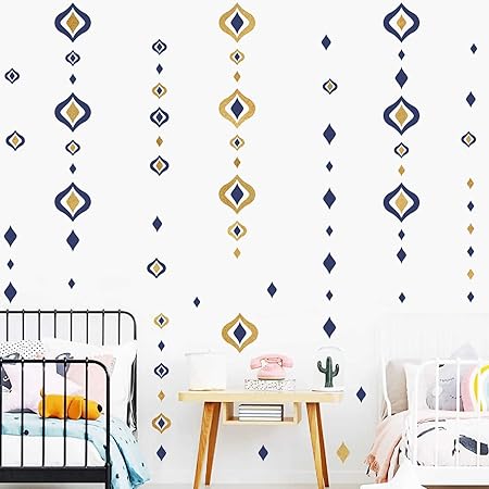 Amazon.com: Custom Colors Mid Century Decals, Retro 70s Decor, Circle ...