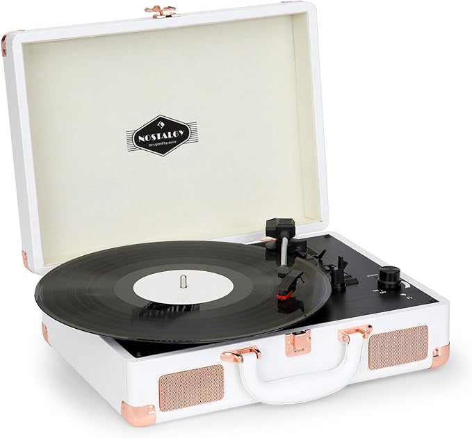 Amazon.com: AUNA Peggy Sue Retro Record Player, Turntable with Built-in ...