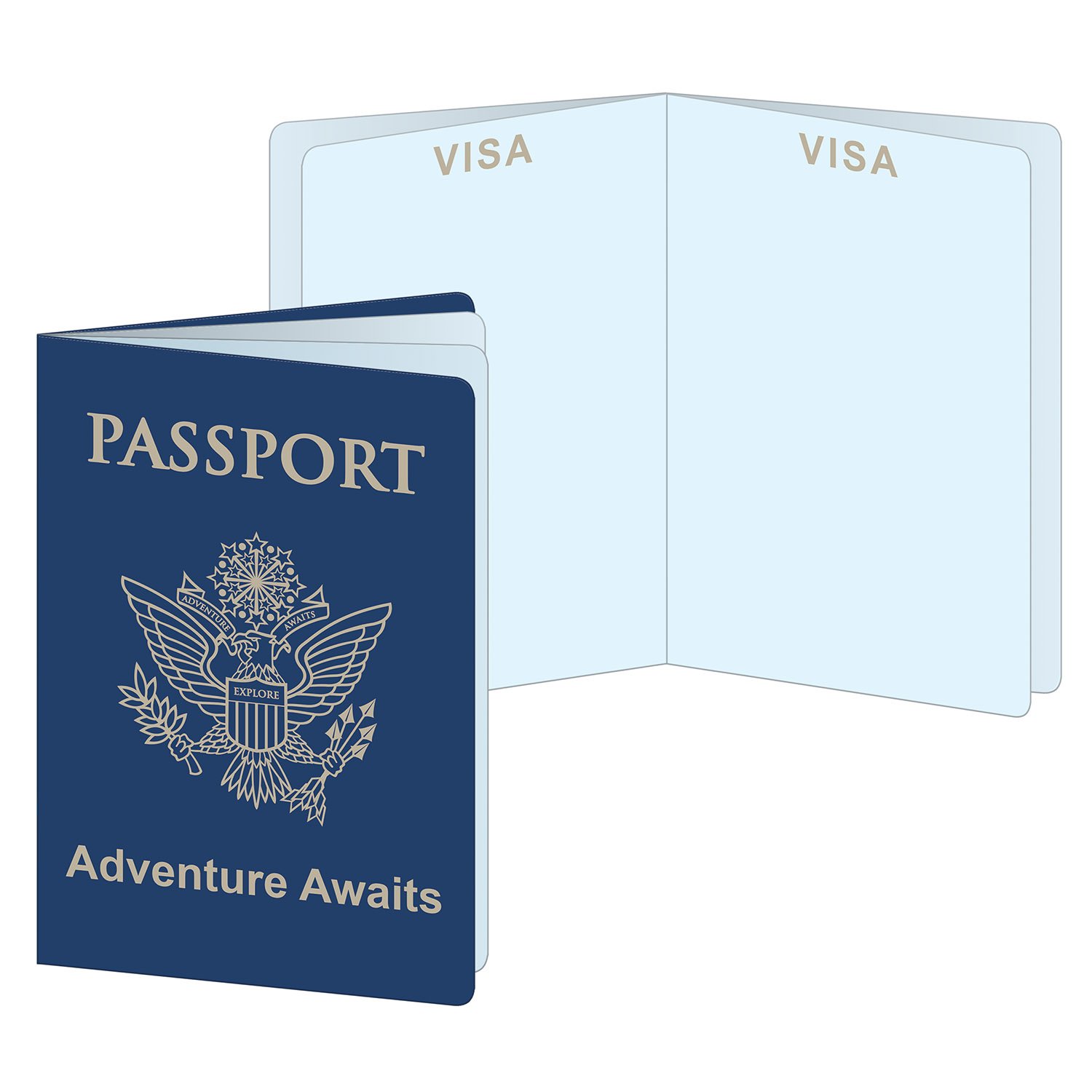 Snapklik.com : Beistle Around The World Passports Travel, International ...