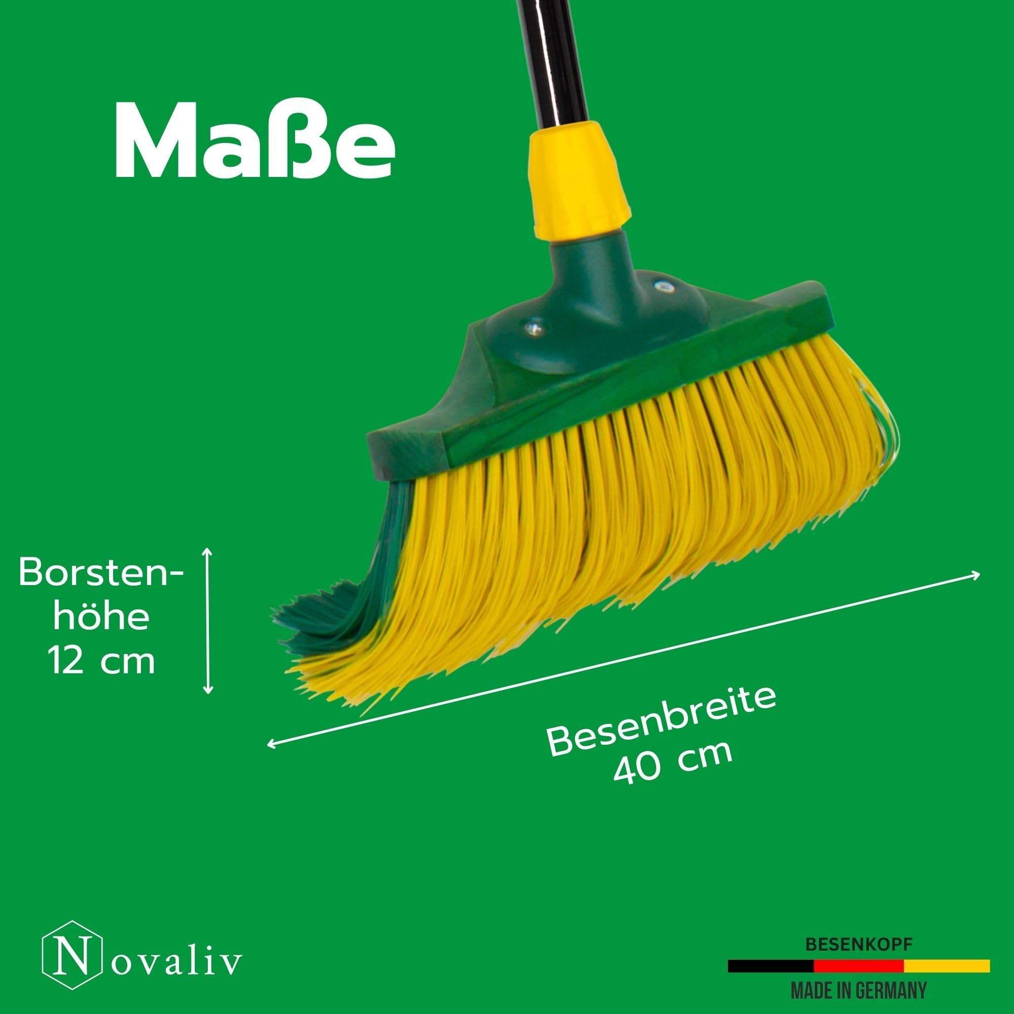 Novaliv Premium Claw Broom with Handle 40 cm, Special Broom Curved ...
