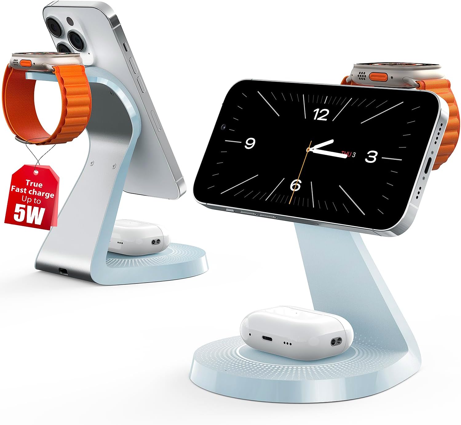 Amazon.com: 3 in 1 Charging Station for Apple Devices: Mag-Safe Charger ...