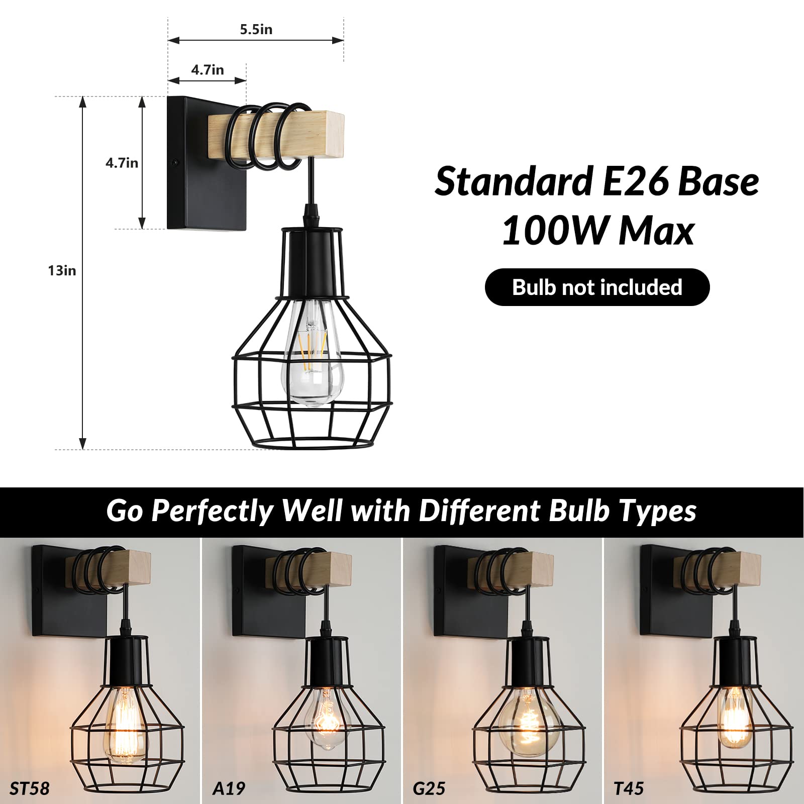 Nickel Cage Light Sconce Bathroom