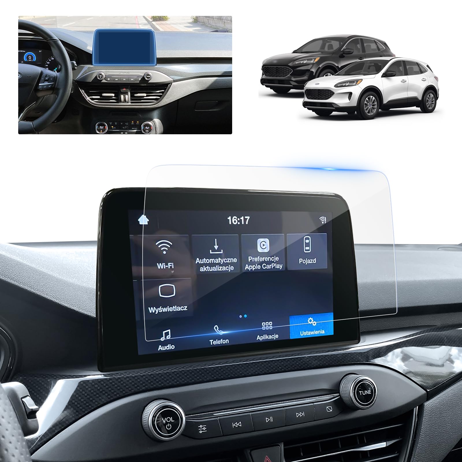 Amazon.com: BSTW for 2020 Ford Escape Screen Protector for 2020-2025 ...