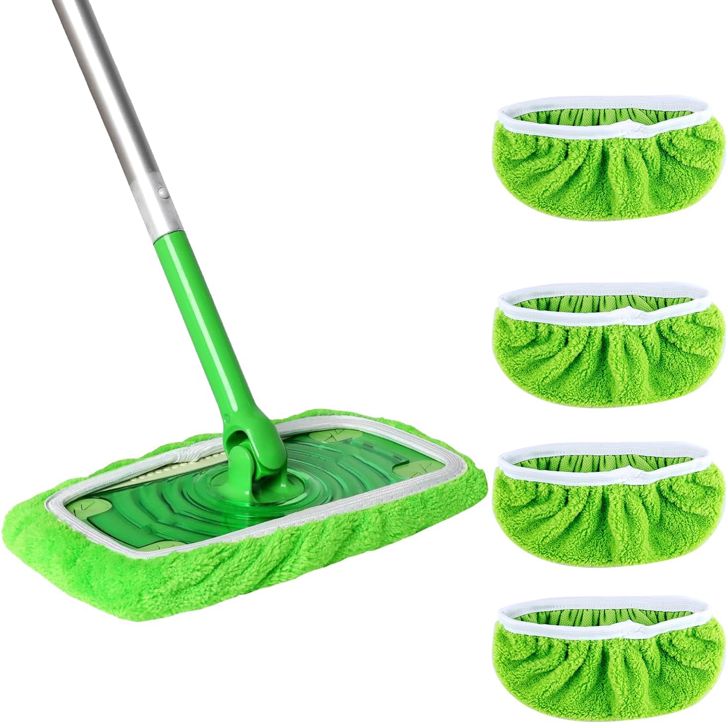 Amazon.com: Microfiber Flat Mop Pads Replacement Heads for Wet/Dry Mops ...