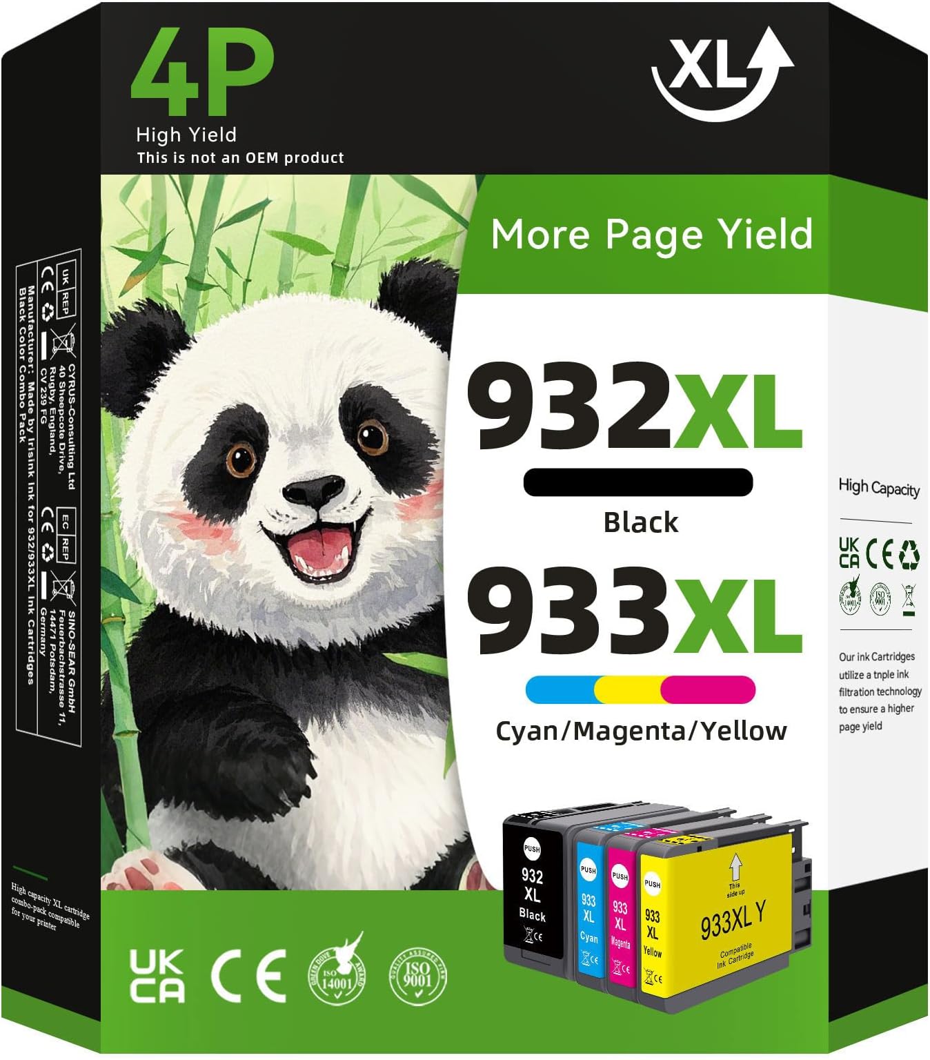 Amazon.com: 932XL 933XL Ink Cartridges Replacement for 932XL 933XL 932 ...