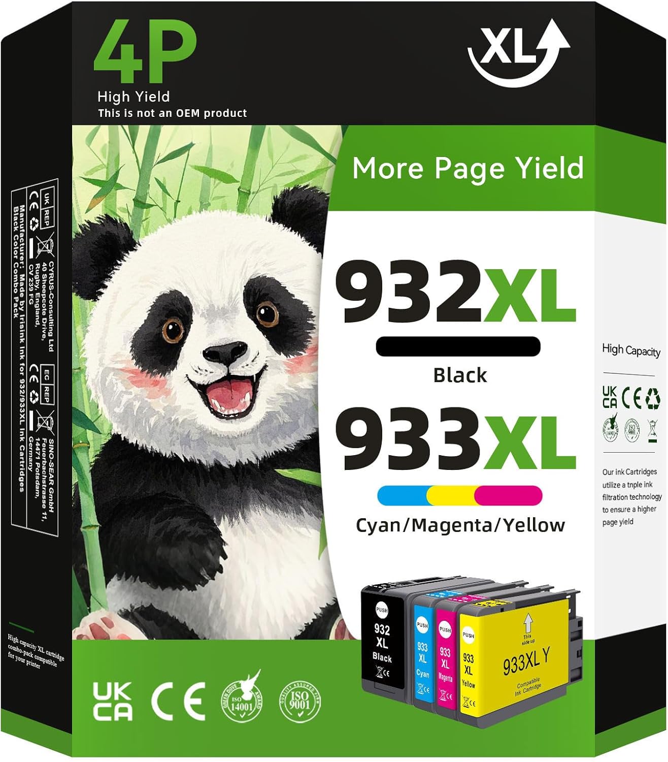 Amazon.com: 932XL 933XL Ink Cartridges Replacement for 932XL 933XL 932 ...