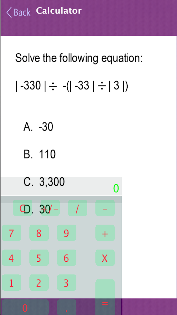 PAPA Math Practice Test Lite - App on Amazon Appstore