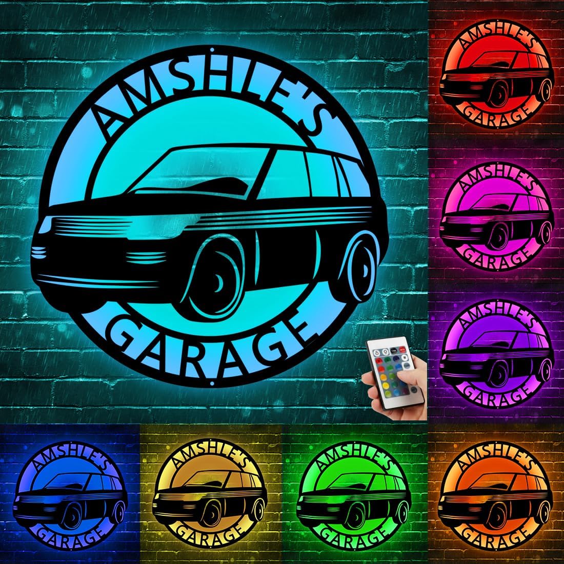 Amazon.com: Personalized Race Car Sign With Led Lights| Personalized ...