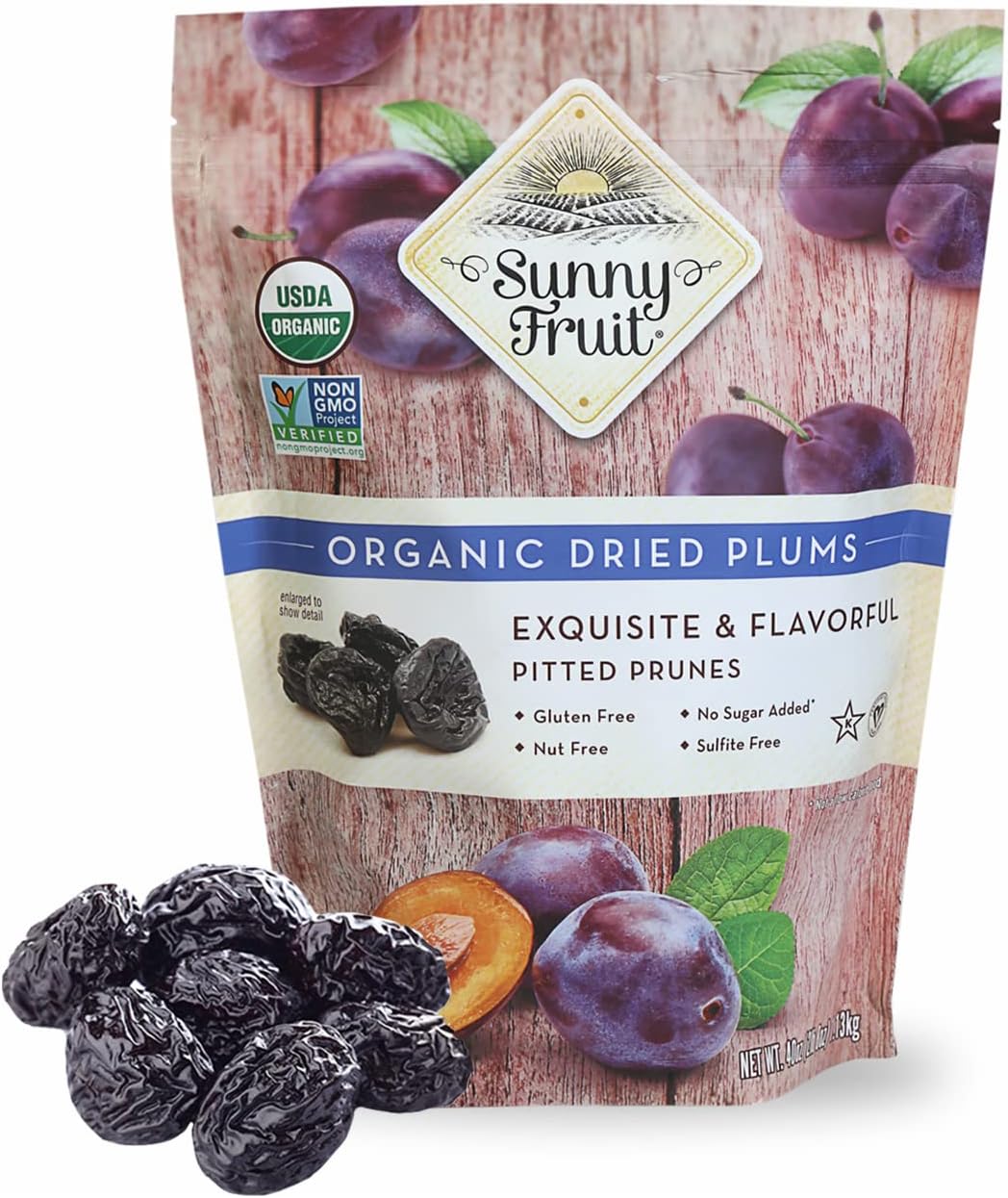 Amazon.com: Sunny Fruit Organic Dried Pitted Deglet Nour Dates - 1 Bag ...