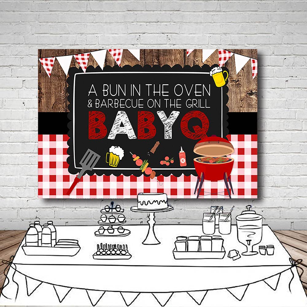Buy MEHOFOND 7x5ft BBQ Theme Party Backdrop Rustic Wooden Board White ...