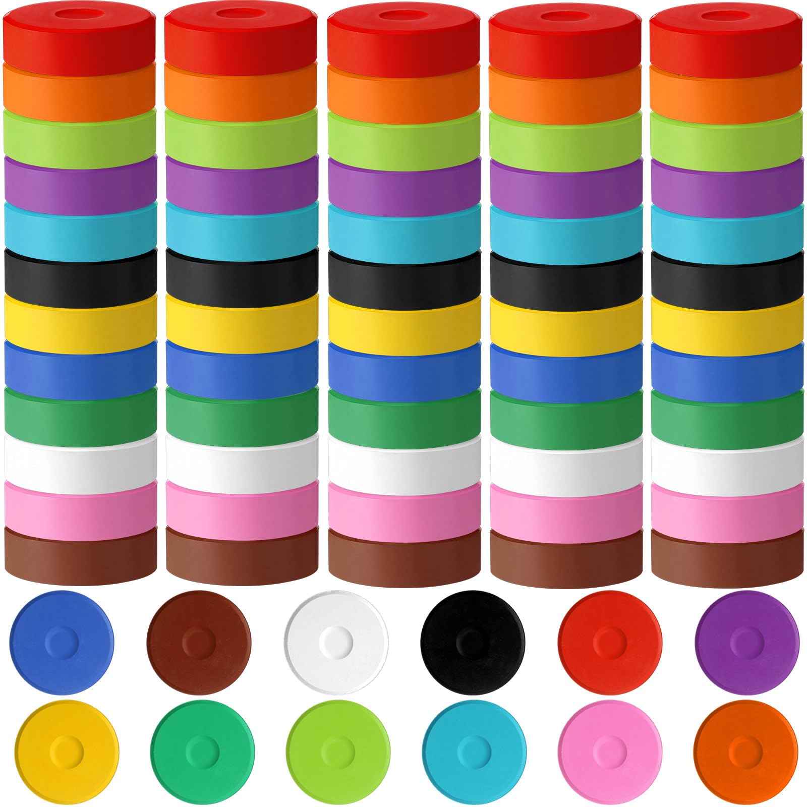 Snapklik.com : 60 Pcs Tempera Paint Cakes 12 Colors Large Washable Cake ...