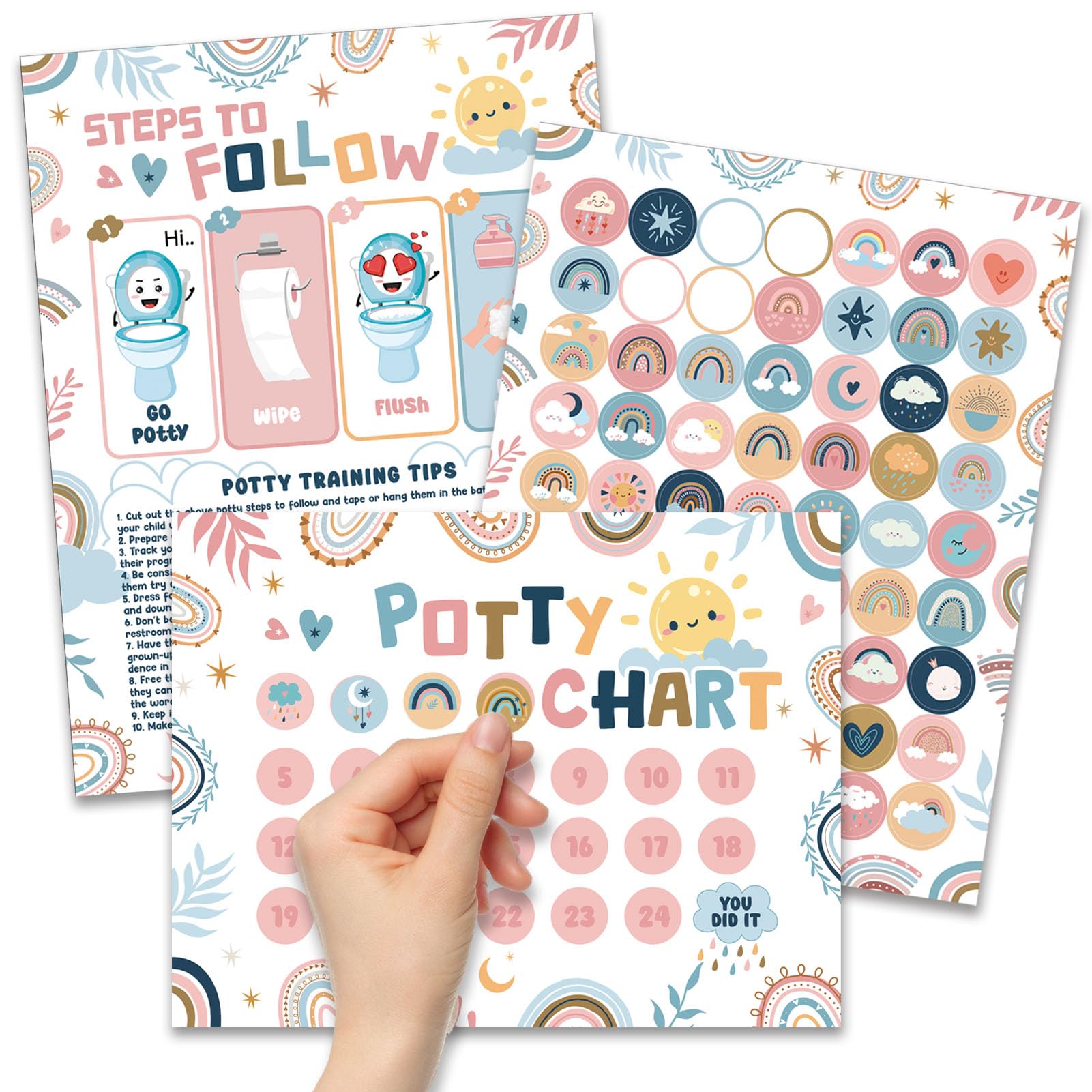 Snapklik.com : Bohemian Potty Training Chart - 18 Potty Training ...