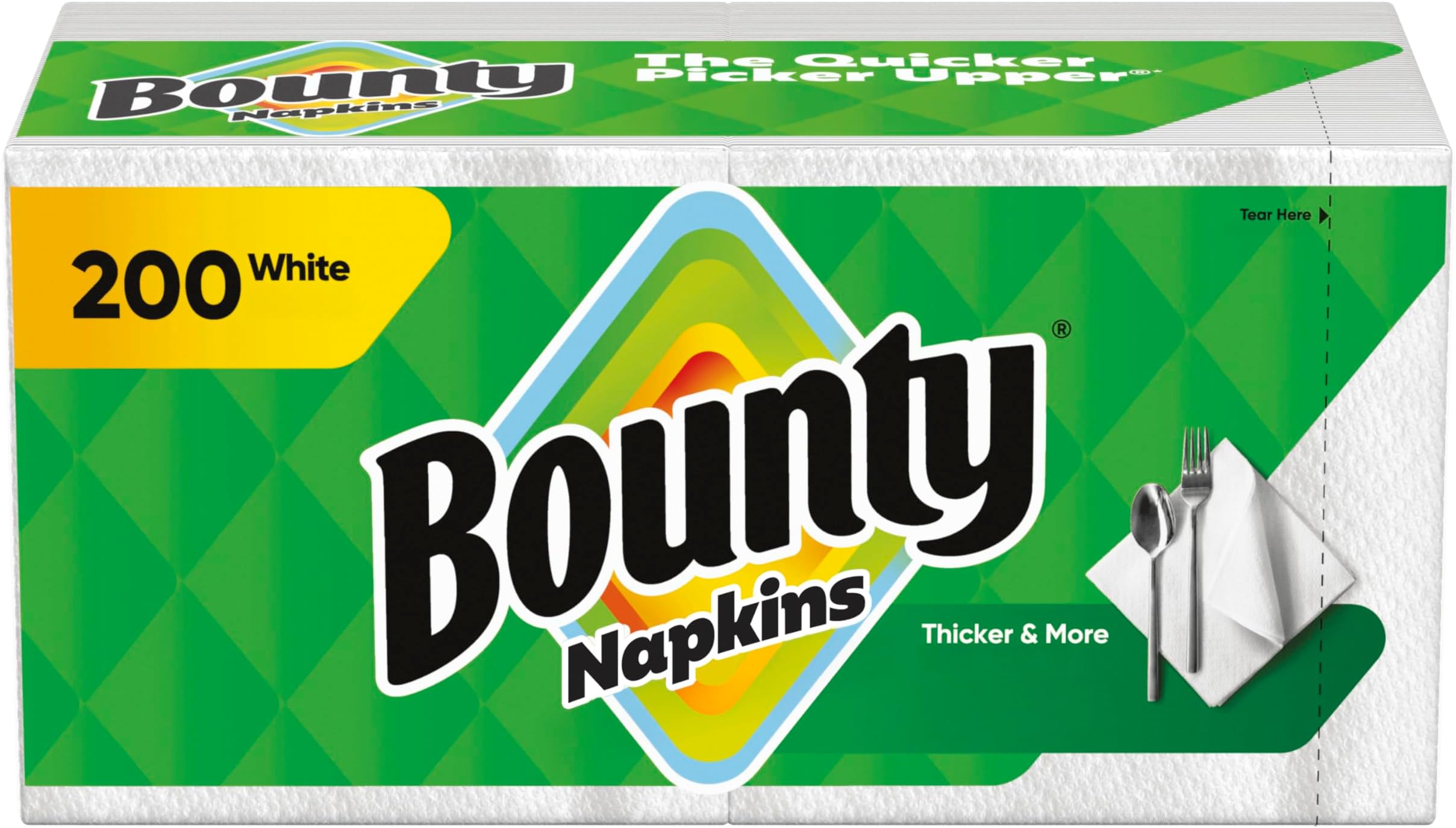 Amazon.com: Bounty Paper Napkins, White, 200 Count, Packaging may vary ...