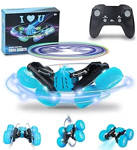 Amazon.com: OSQI Fast RC Stunt Car - Remote Control Car Double-Sided ...