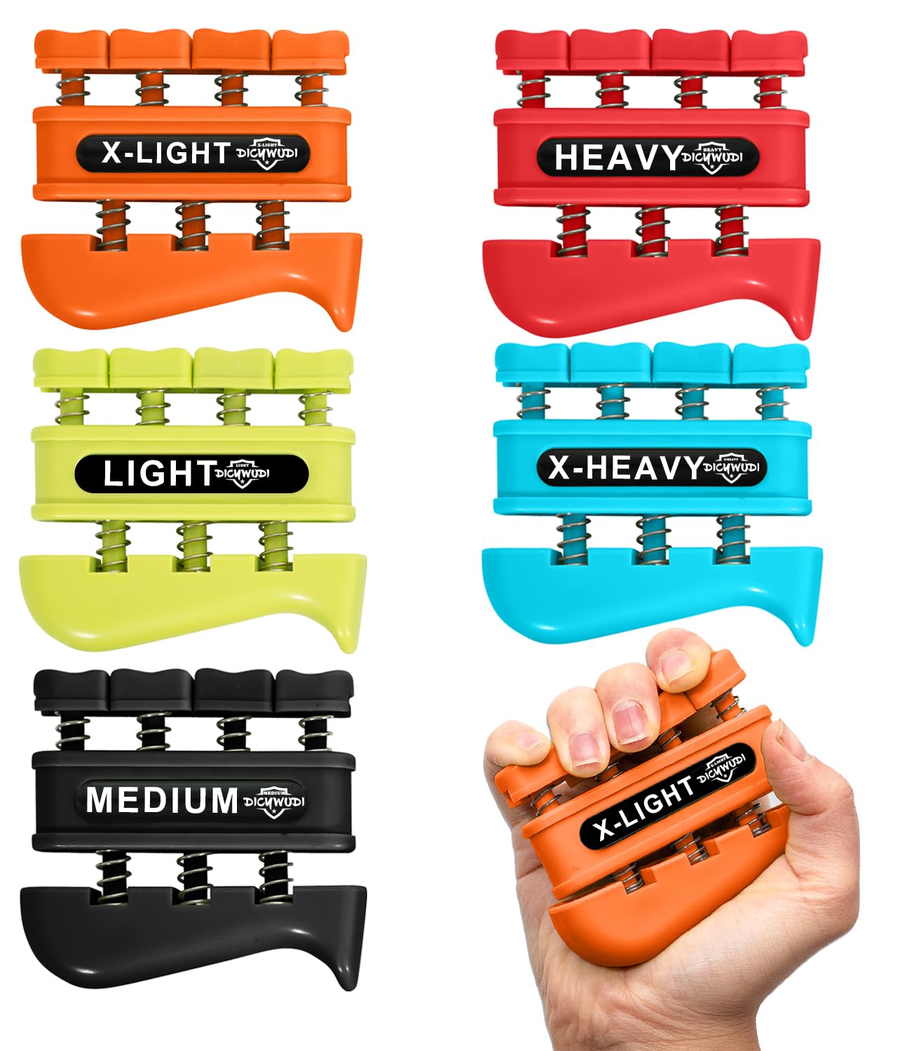 Amazon.com: DICYWUDI Grip Strength Trainer, Finger Strength Trainer for ...
