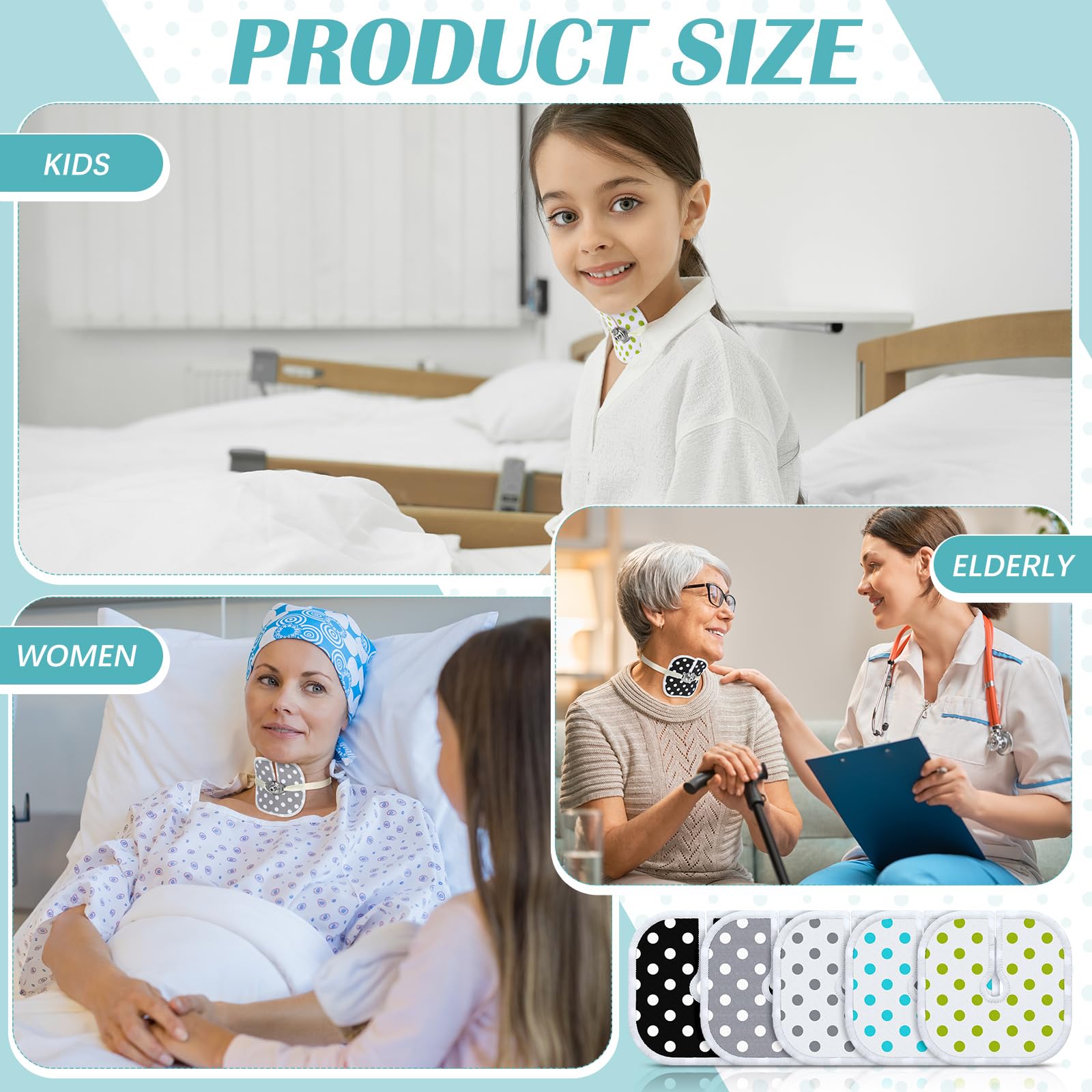 Snapklik.com : Willinglong 20 Pcs 4 X 4 Inches Reusable Trach Acc ...