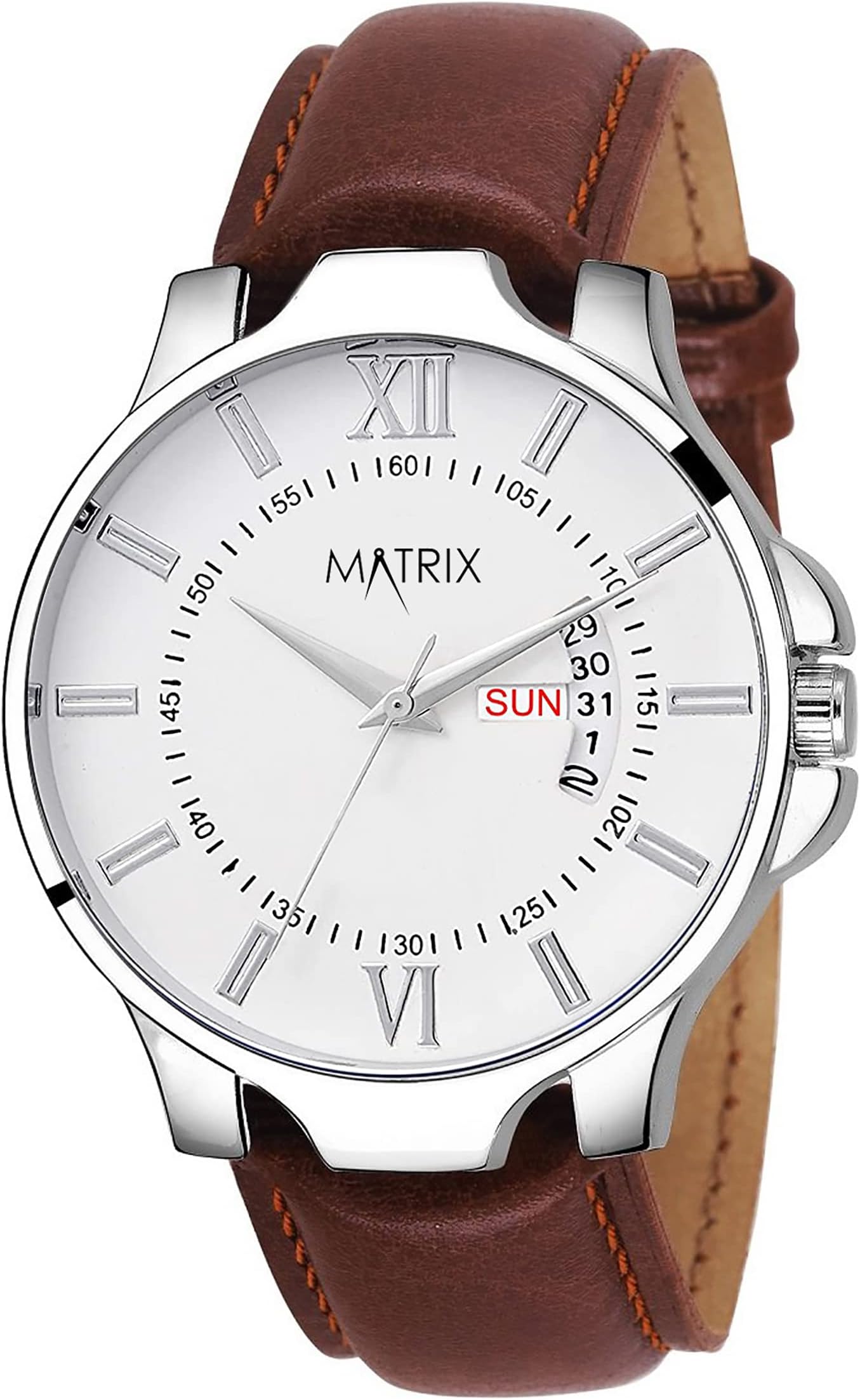 Buy Matrix Men Silicone Day & Date Analogue Wrist Watch (Black Band ...
