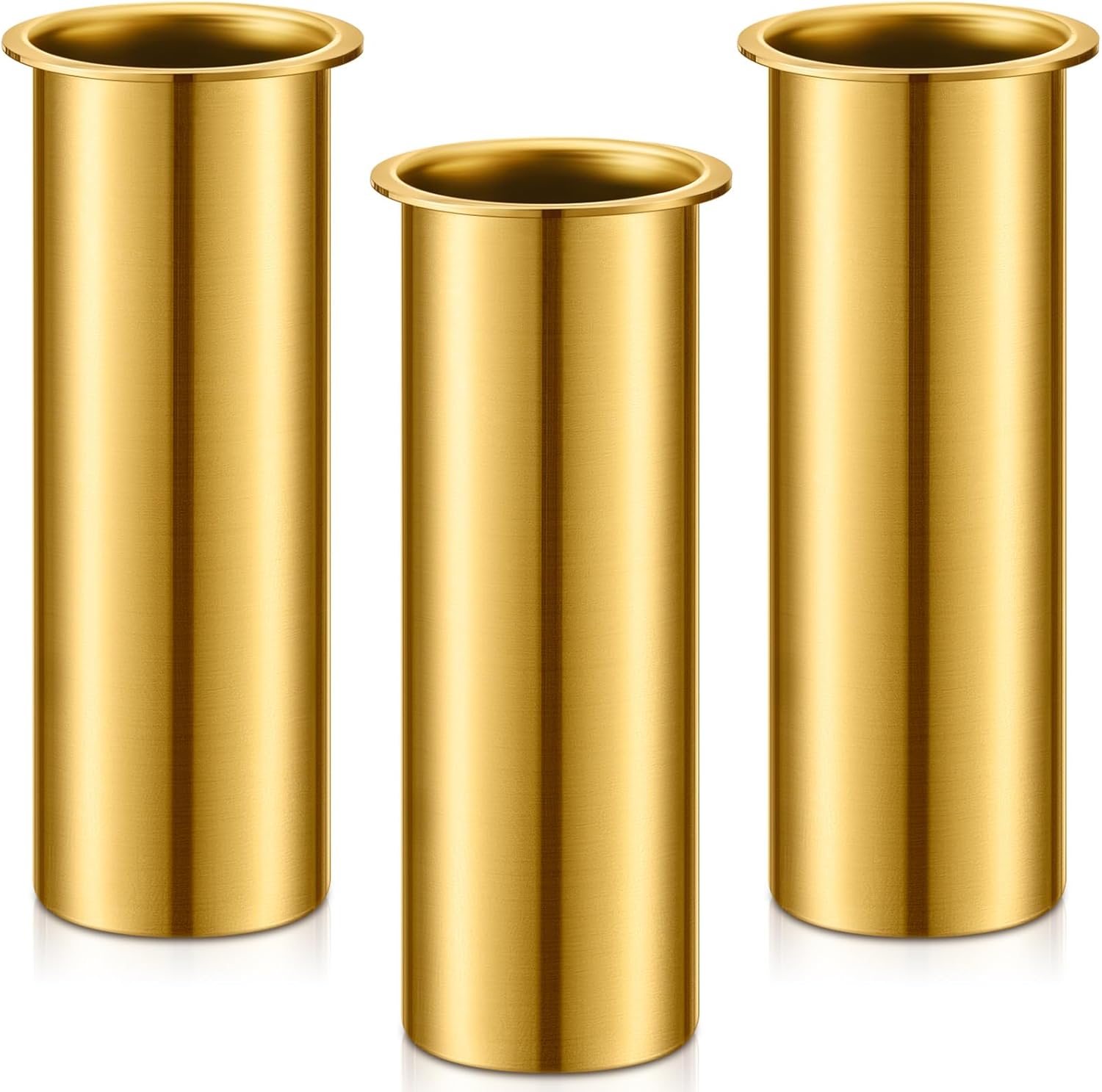 Amazon.com : Yaocom 3 Pcs Brass Drain Tube 3 x 1 Inches Boat Drain Tube ...