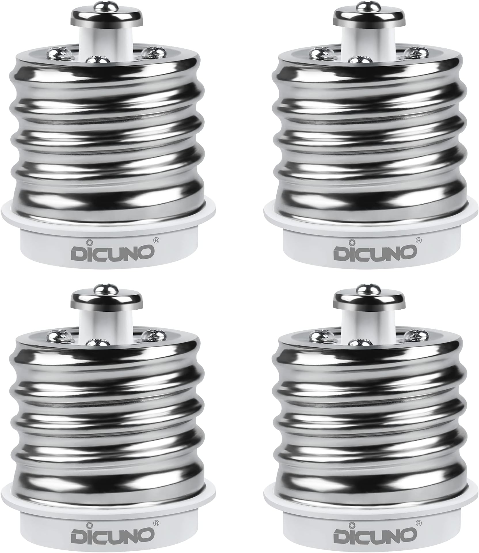 DiCUNO E40 auf E27 Socket Konverter 4-Pack Socket Adapter Hohe Qualität Lampensockel Adapter für ...