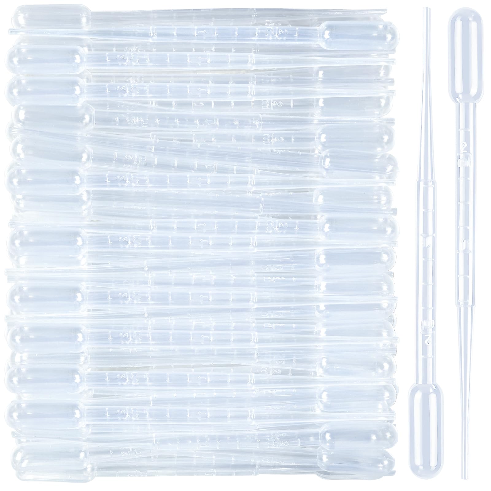 Snapklik.com : Teenitor 200PCS 2ML Disposable Pipettes Plastic Transfer ...
