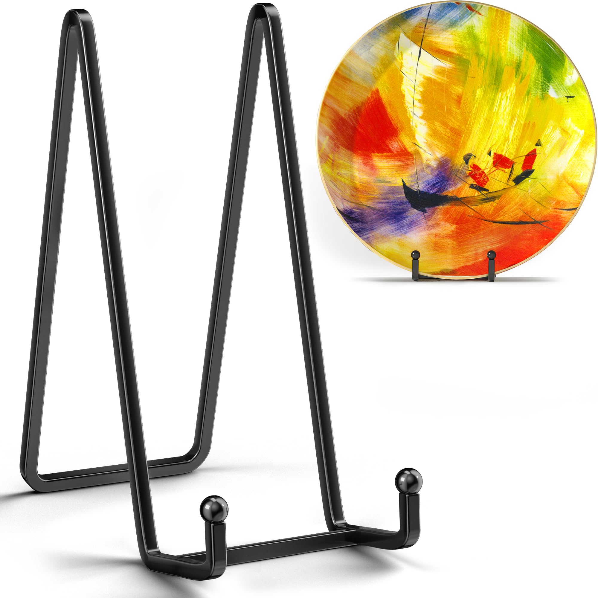 Amazon.com: IPAME 12 Inch Large Plate Stands for Display - Metal ...