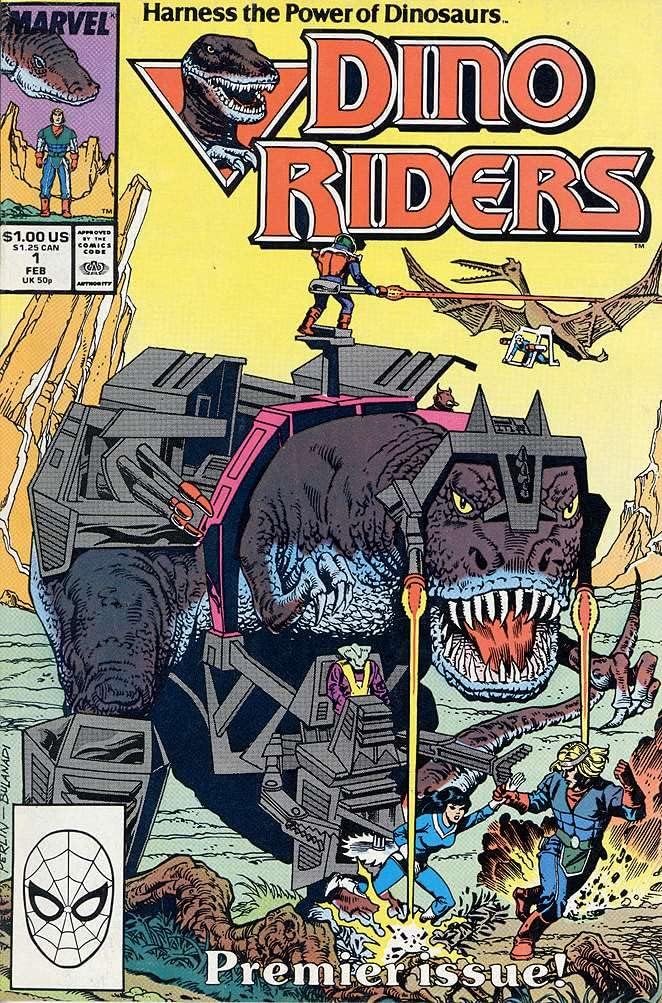 Amazon.com: Dino-Riders #1 FN ; Marvel comic book | Kelley Jones ...