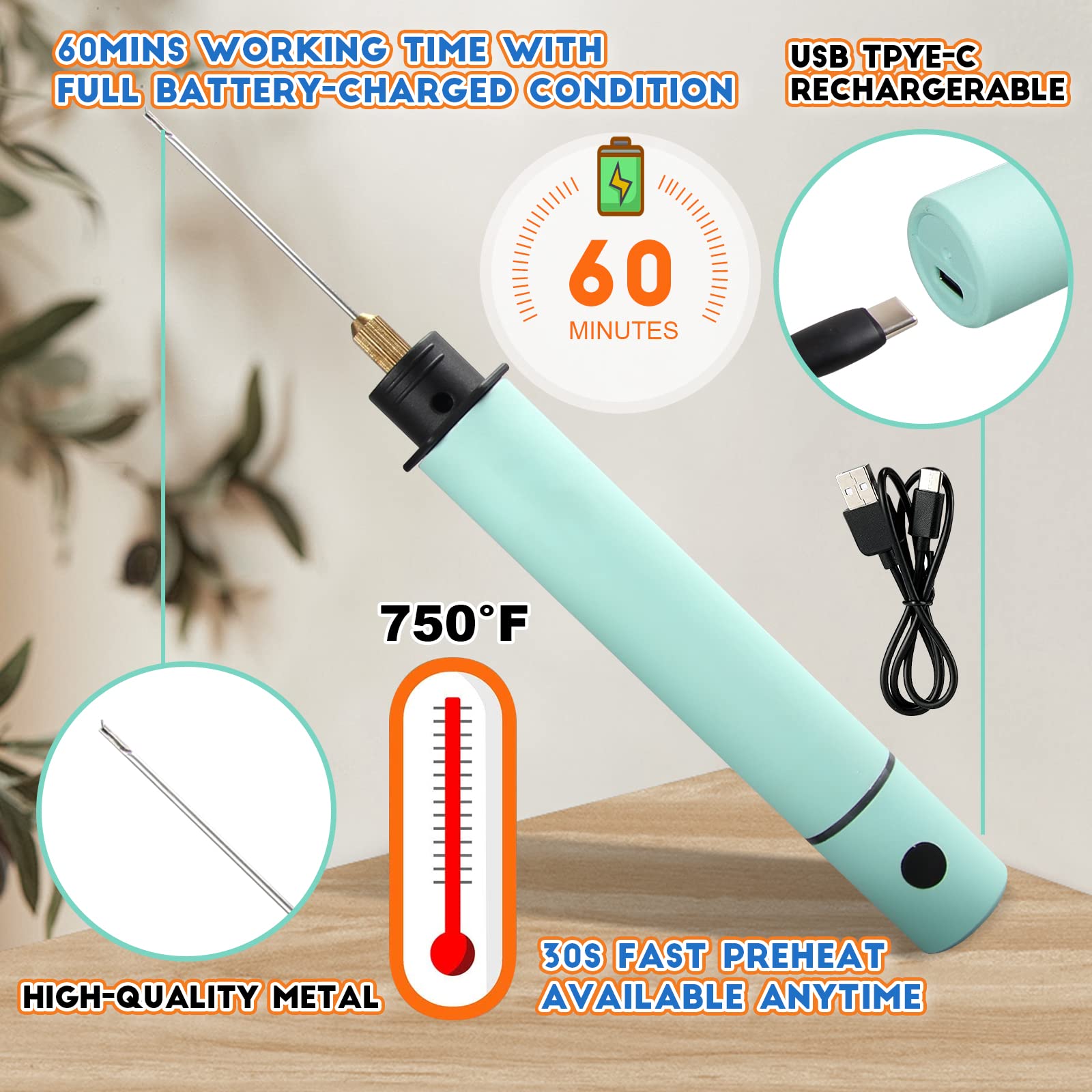 DOMINOX DC 4V Cordless 3 in 1 Hot Wire Foam Cutter Machine Electric ...