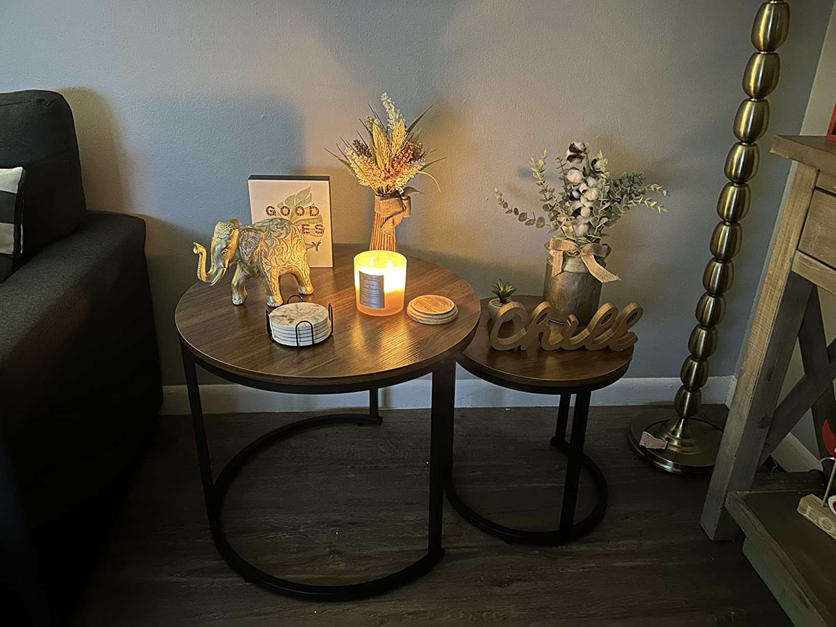 $12/mo - Finance VOWNER Coffee Tables for Living Room - Small Round ...