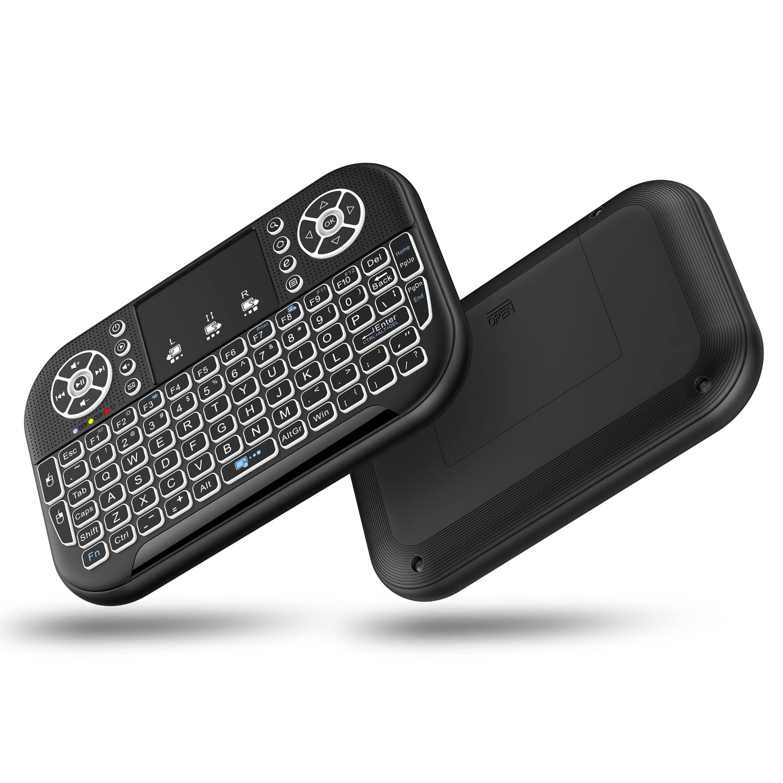 SYOSI Mini Keyboard, Portable Dual Modes (2.4GHz/Bluetooth) Wireless ...