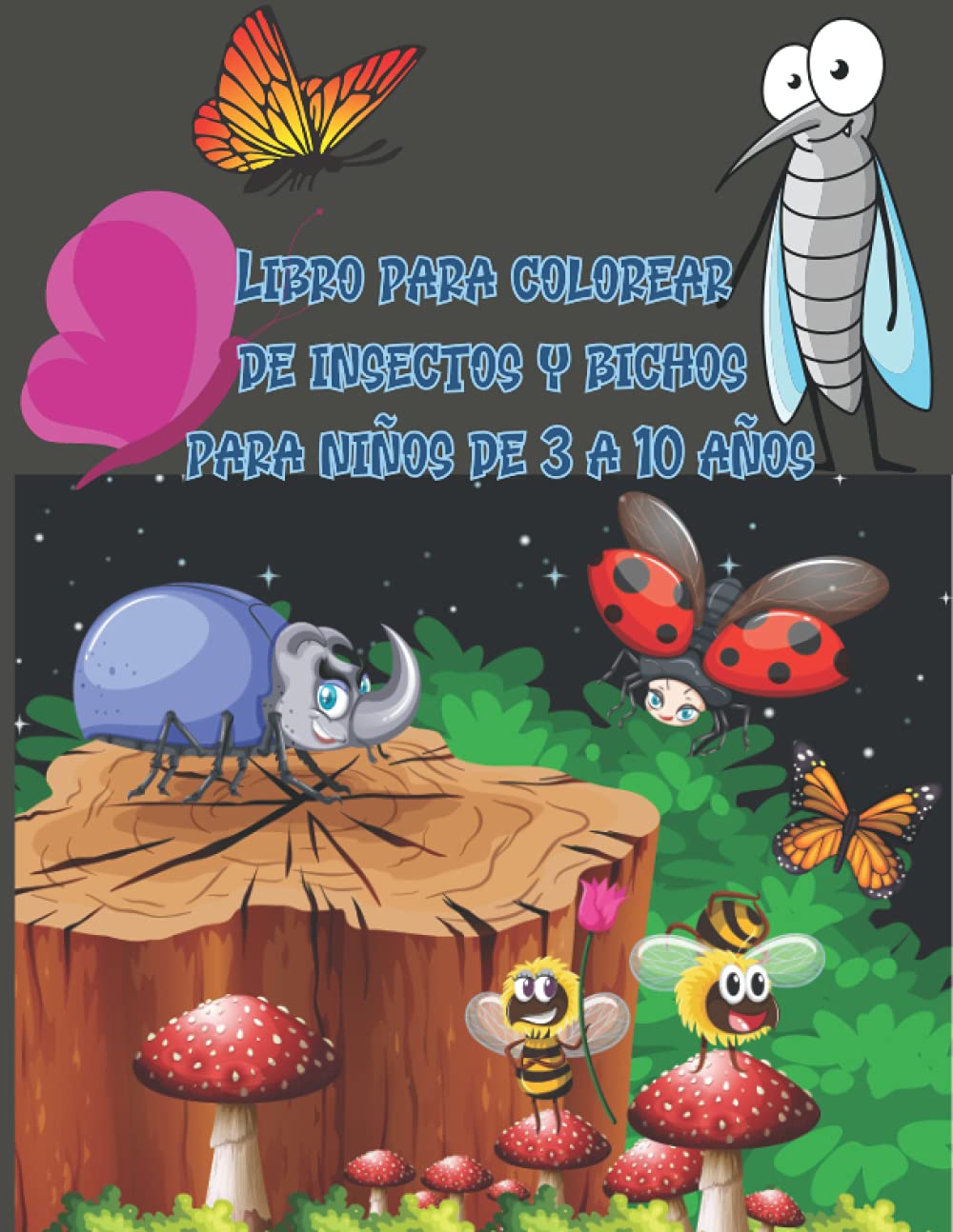 Libro Para Colorear De Insectos Y Bichos Para Ninos De | Desertcart Ecuador