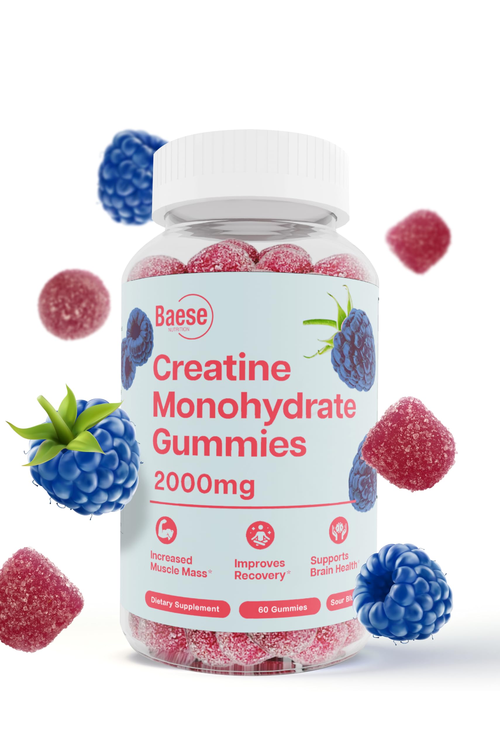 Amazon.com: Baese Nutrition Creatine Monohydrate Gummies for Men ...