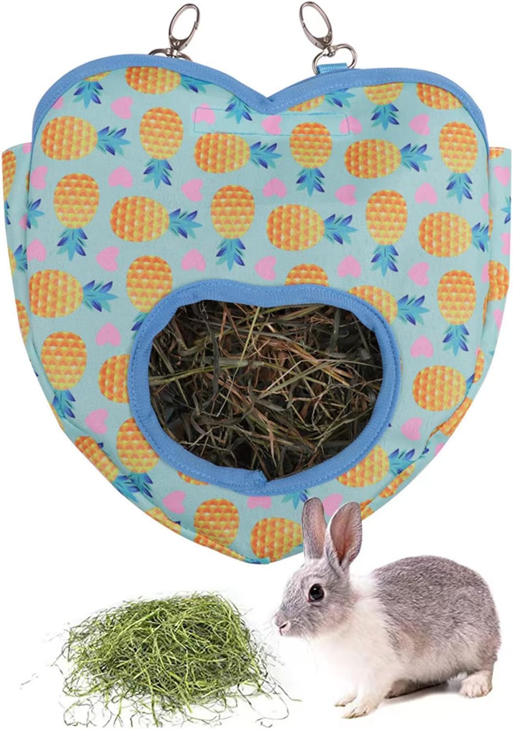 Rabbit Hay Feeder Bag, Guinea Pig Hay Feeder Storage Bunny Hay Feeder ...