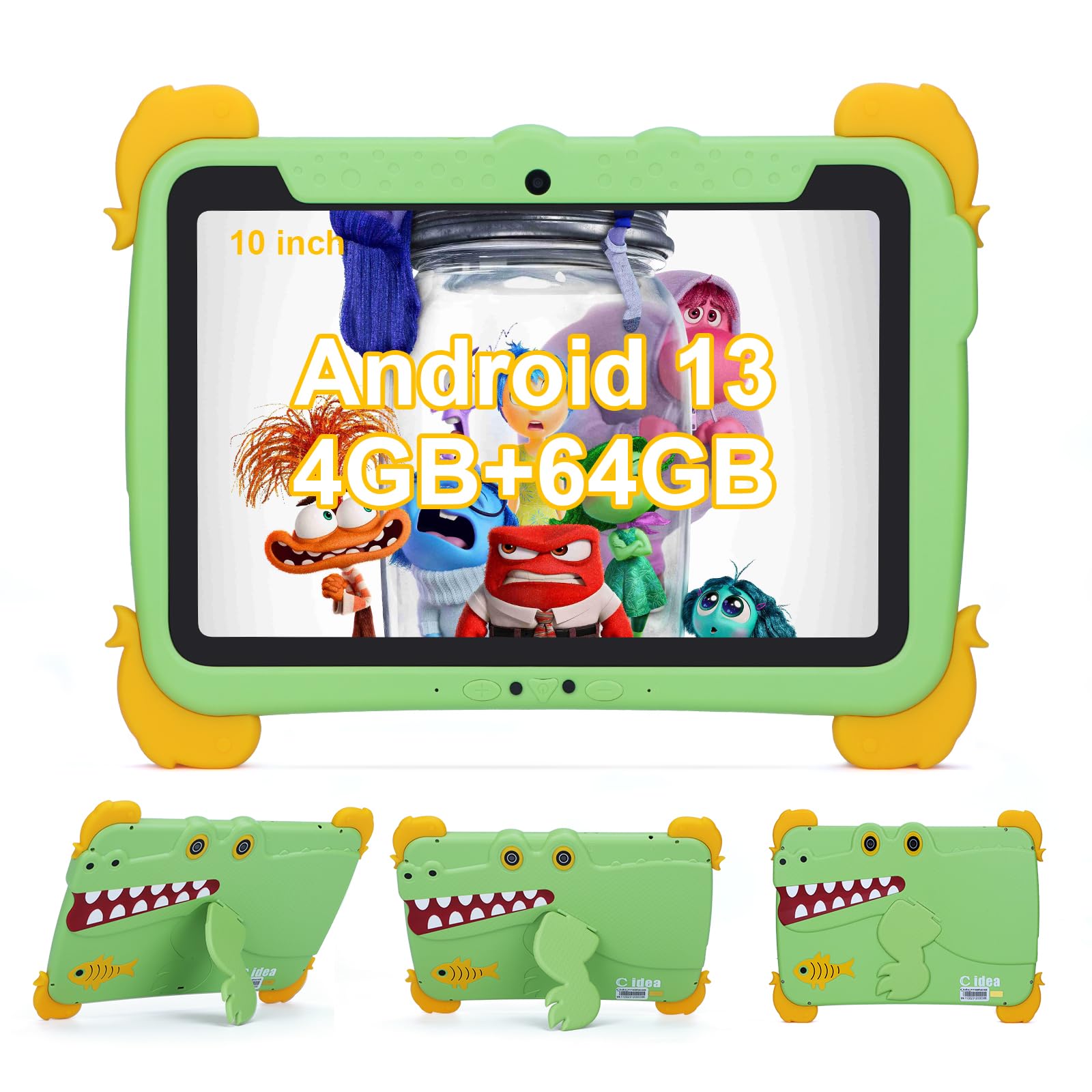 Amazon.com : C idea Kids Tablets 10.1 inch,Upgraded Android 13 Tablet ...