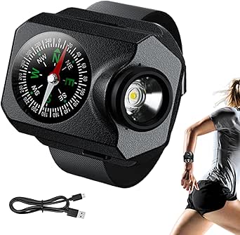 Copangle Wrist Flashlight, Mountaineering Light with Compass Function ...