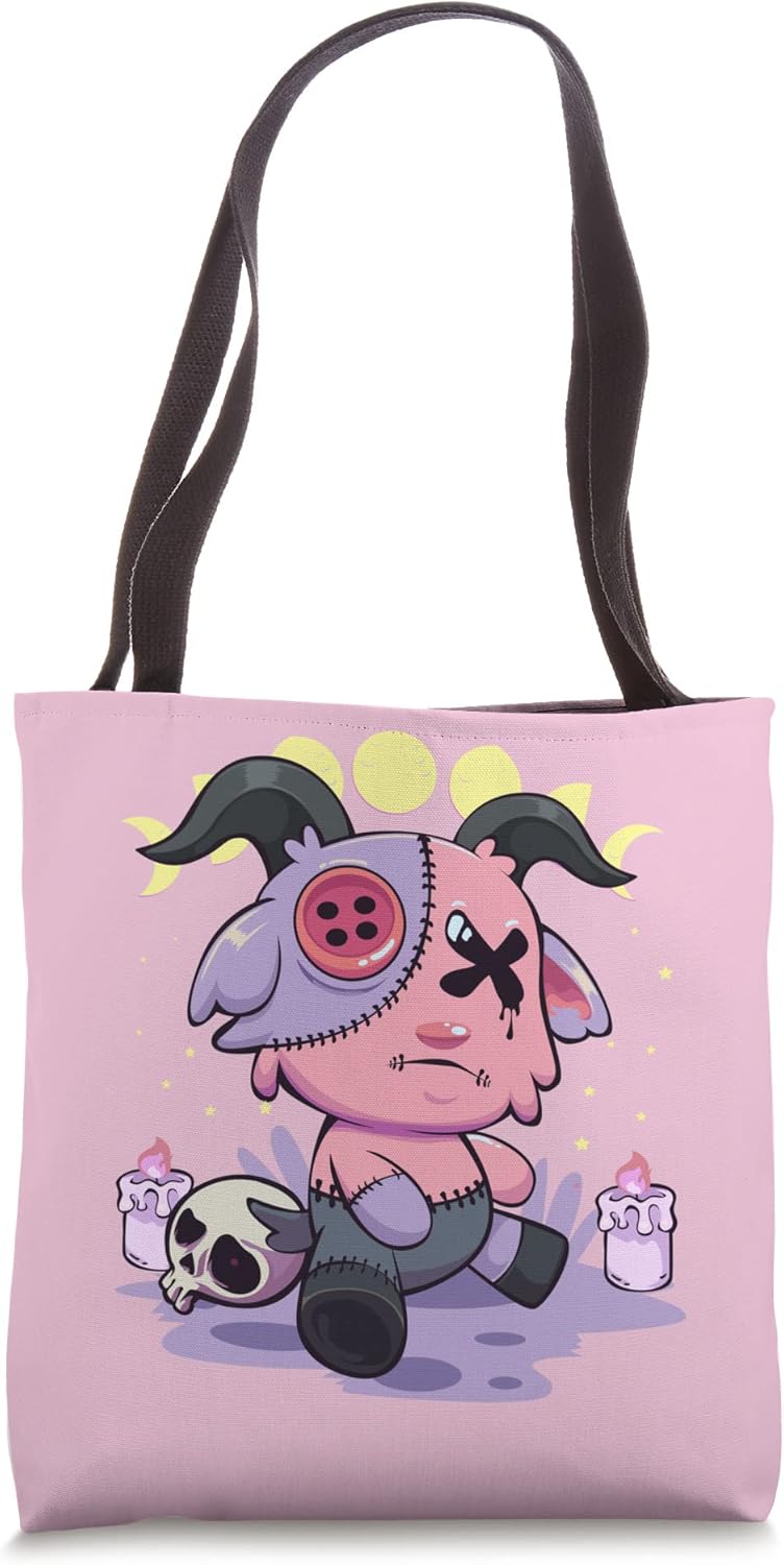 Amazon.com: Pastel Goth Kawaii Menhera Sad Creepy Voodoo Doll Baphomet ...