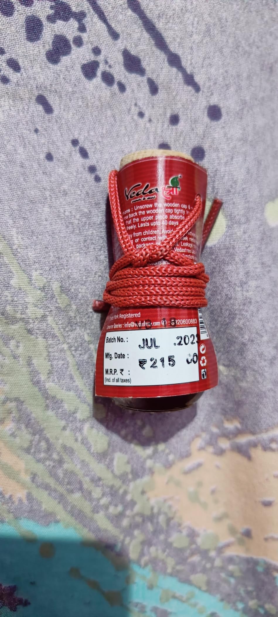 Vedashree Bottle Hanging Car Perfumes (5Ml), Passion Fragrance, Organic ...