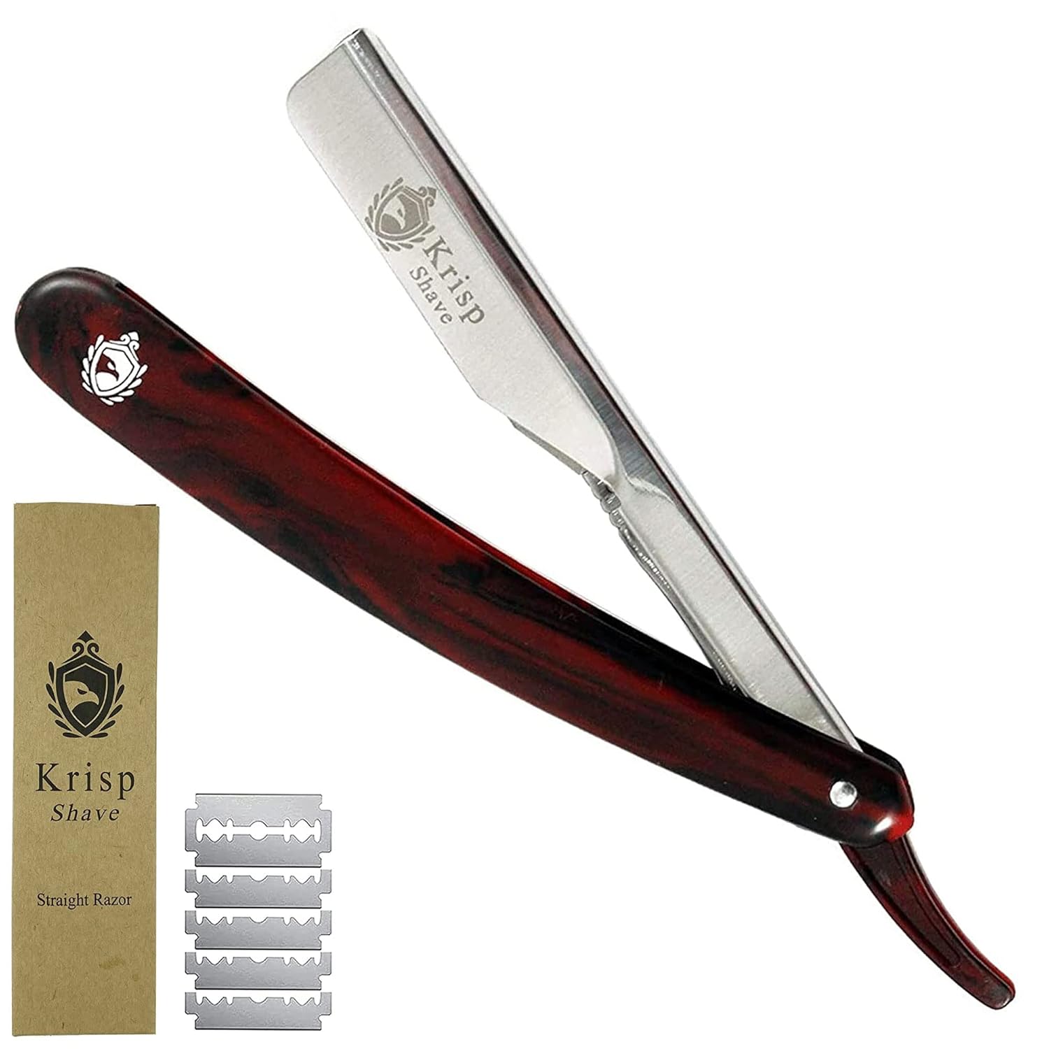 Amazon.com: Krisp Beauty Professional Classic Straight Edge Barber ...