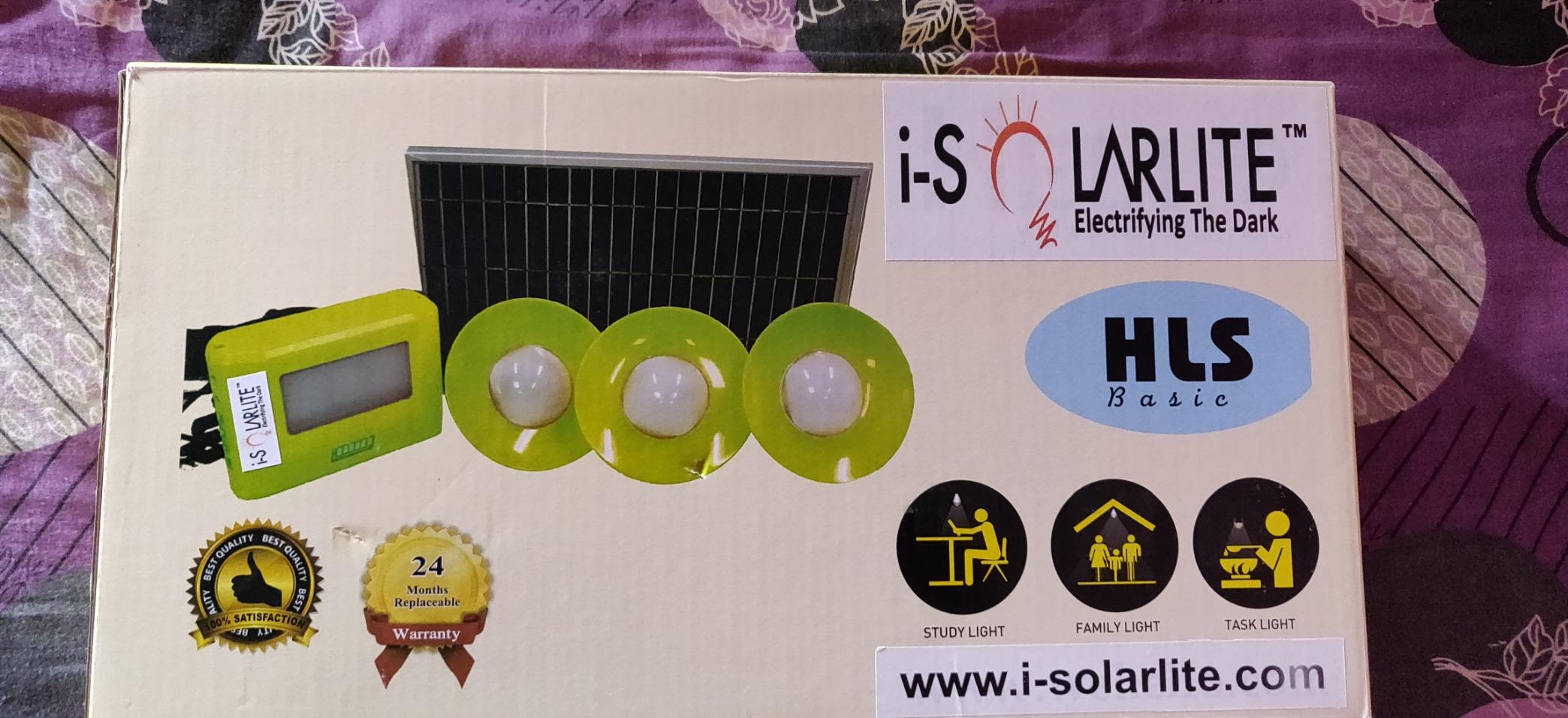 i-Solarlite® Solar Home Lighting System | Solar Light Kit with 2 USB ...