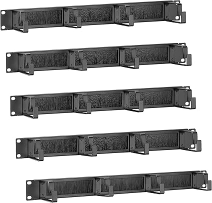 Amazon.com: kwmobile 1U 19" Server Rack Cable Management Brackets (Pack ...