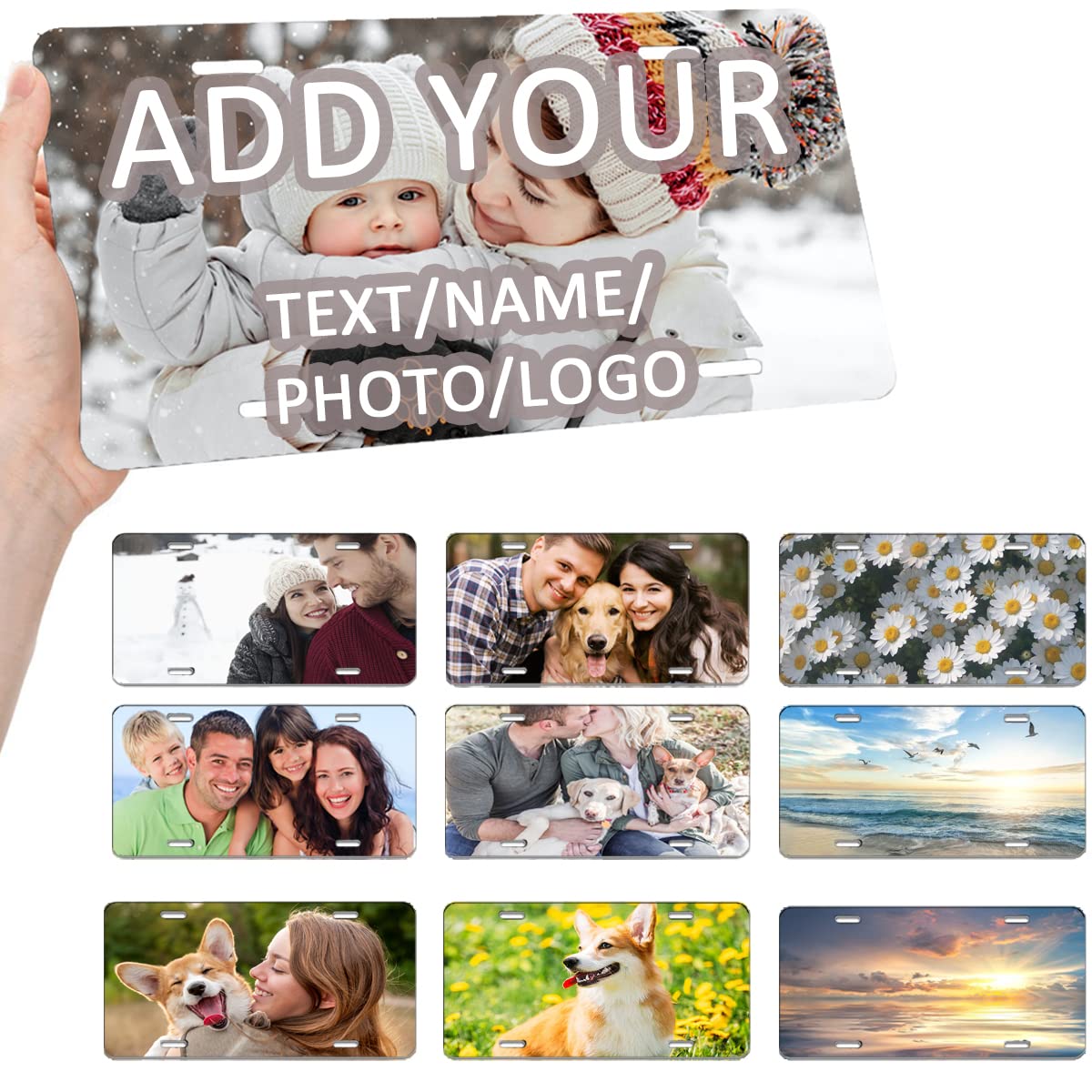 Amazon.com: Custom License Plates, Personalized Front License Plate ...