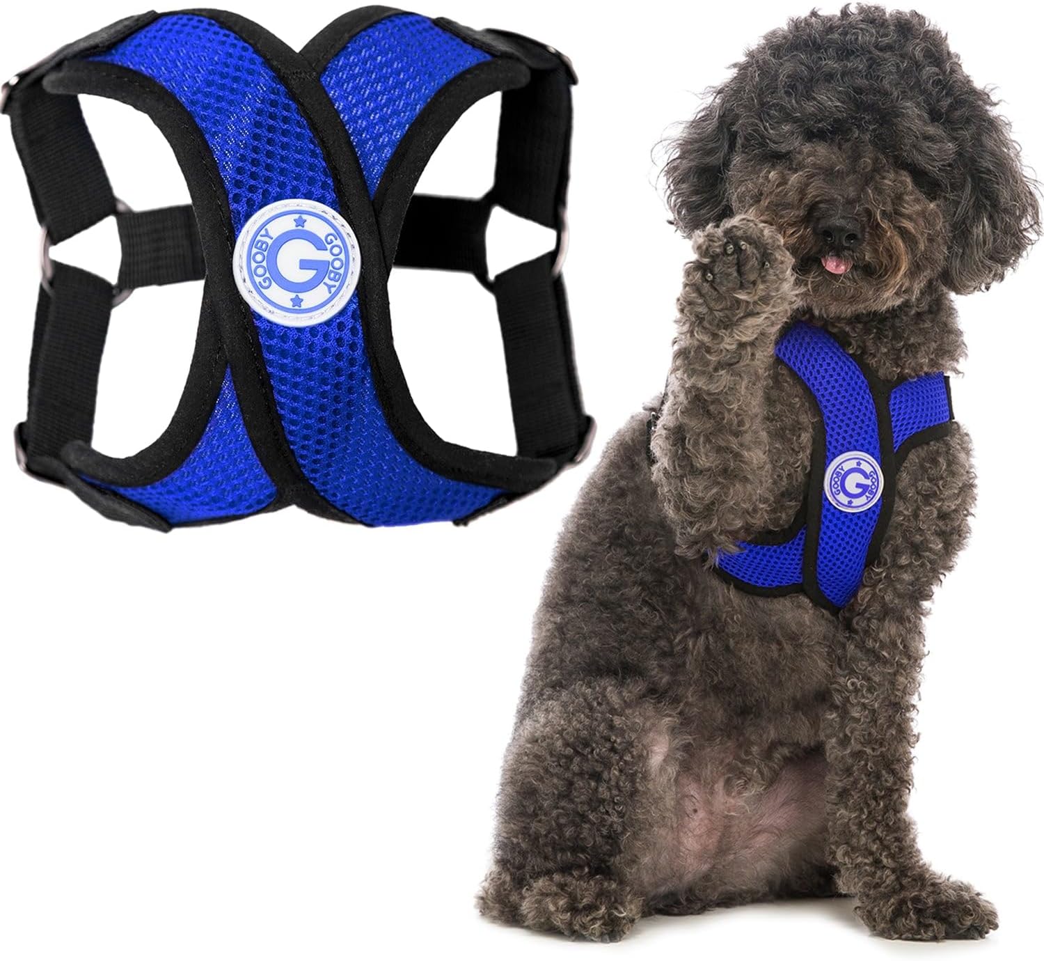 Amazon.com : Gooby - Perfect Fit X Harness, Small Dog Choke Free Step ...
