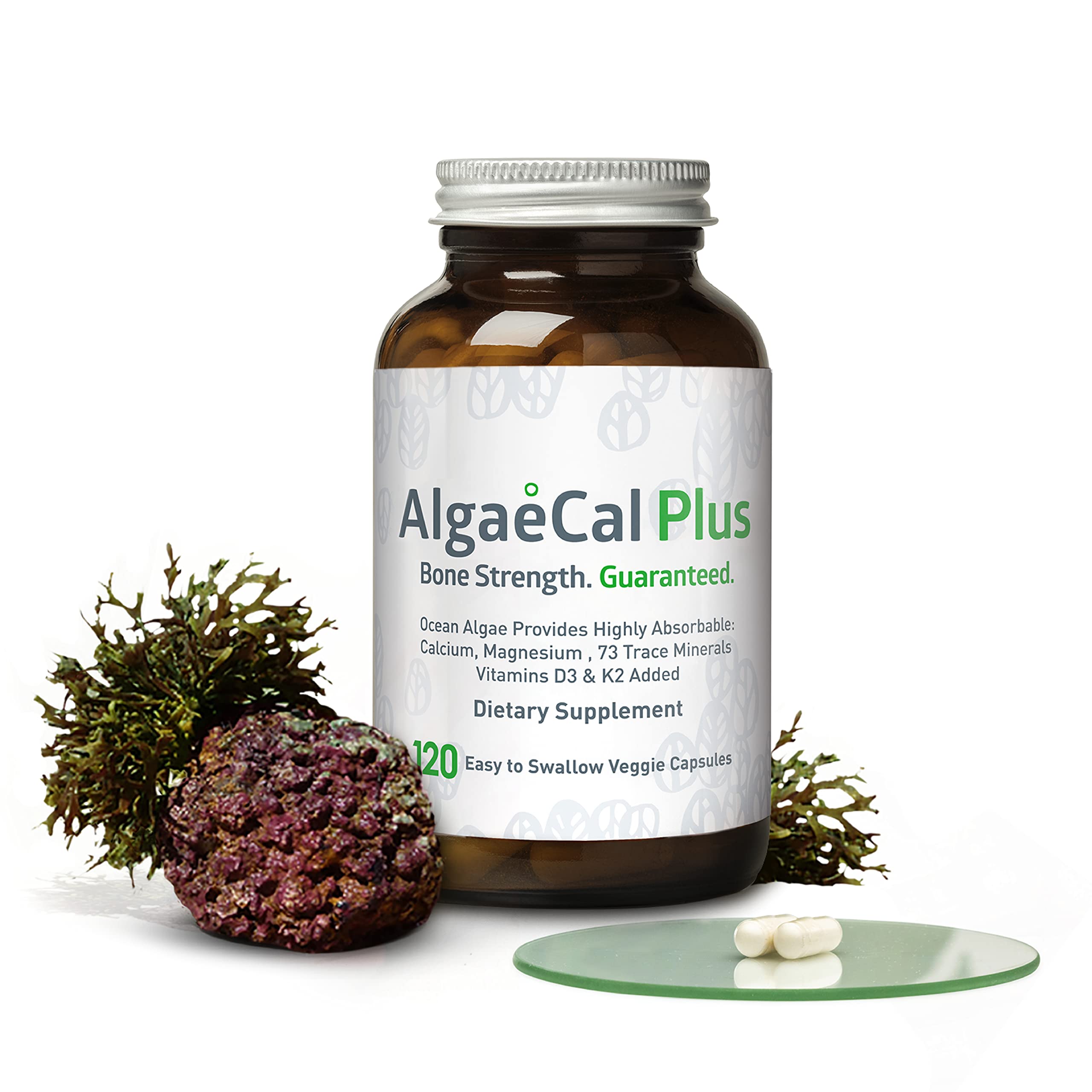 Buy ALGAECAL Plus - Calcium Supplement, Natural Red Algae -Based with ...