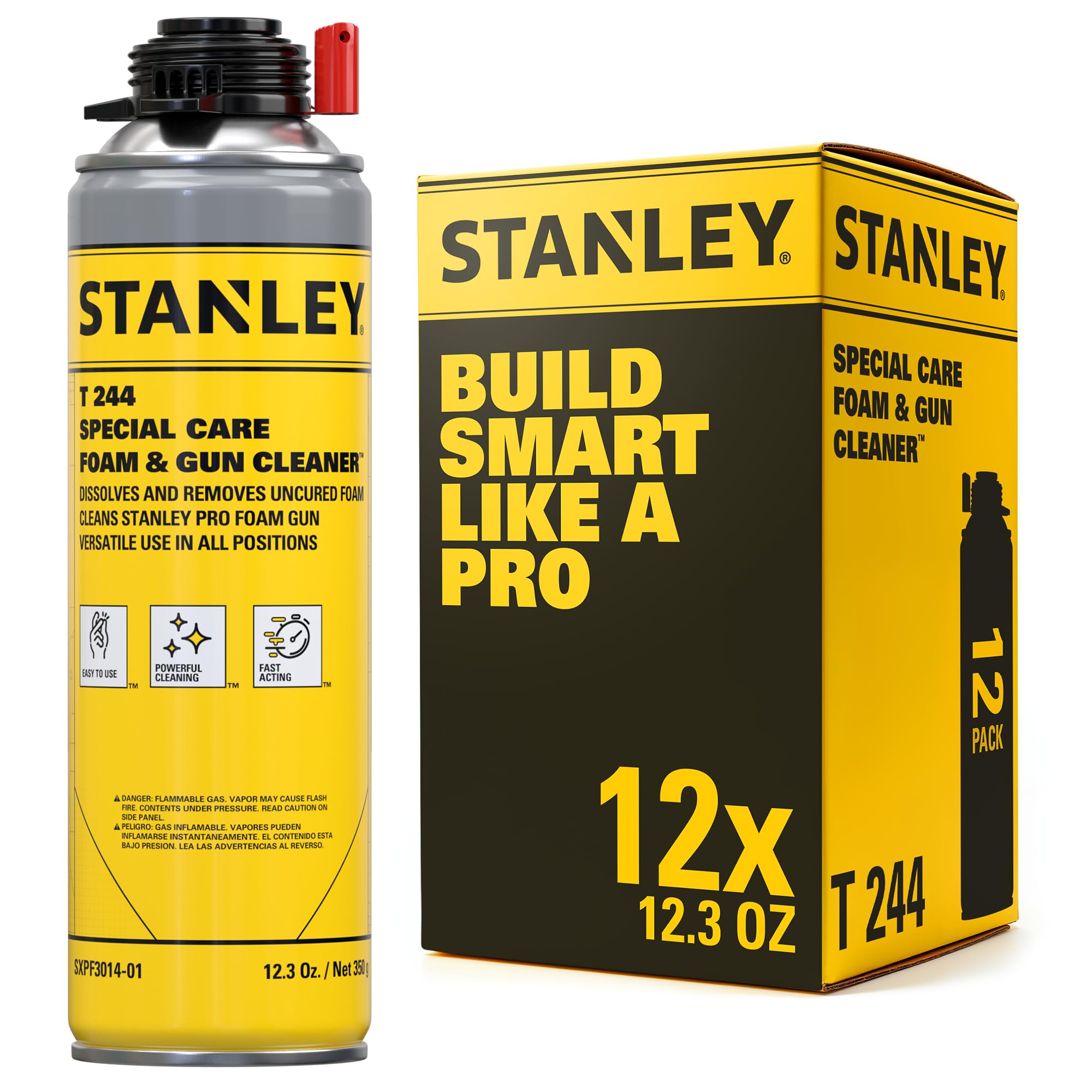 Snapklik.com : STANLEY Spray Foam Dispensing Gun Cleaner - Uncured ...